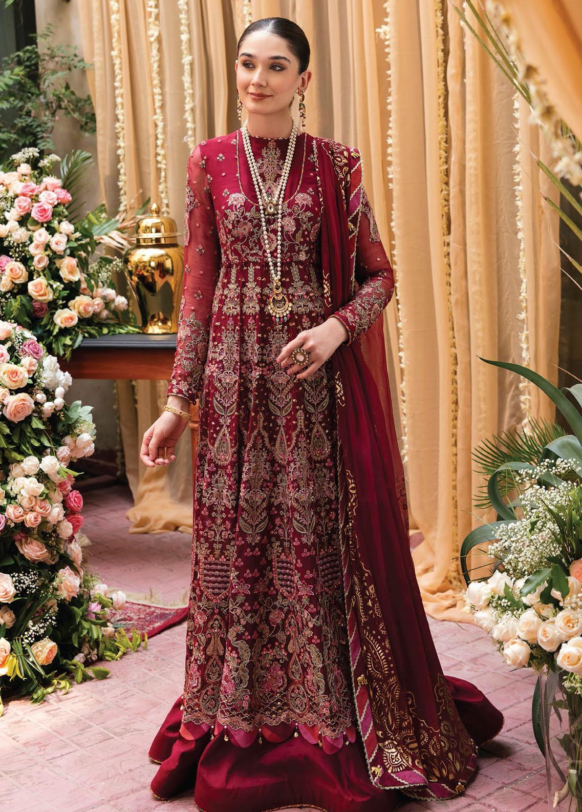 Ayzel By Afrozeh Embroidered Chiffon Suits Unstitched 3 Piece AF22A Golnaz - Luxury Collection ...