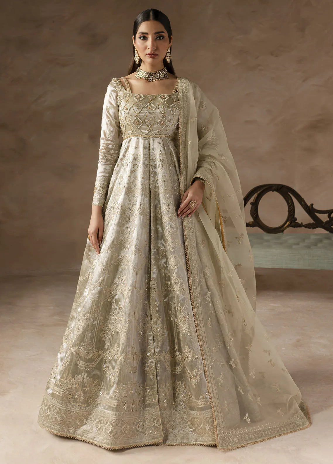 Eblouir by Imran Ramzan Embroidered Tissue Suits Unstitched 3 Piece IR25EB Eclat de Lune ...