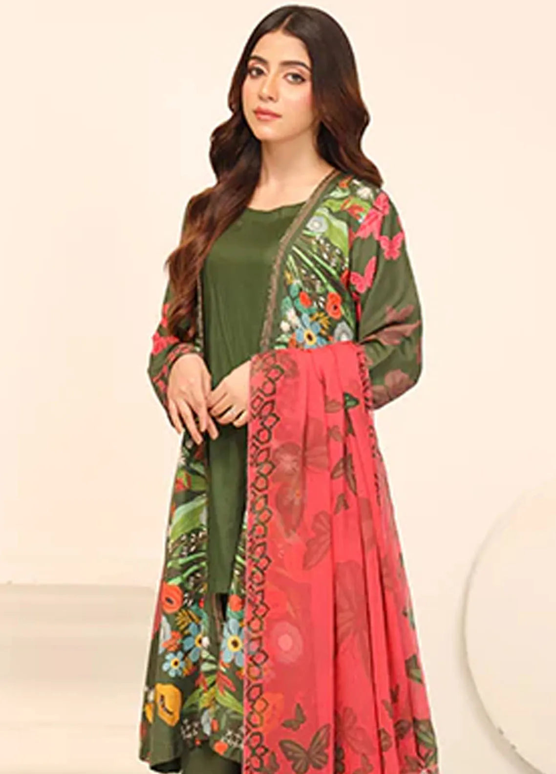 Floret by Nazmina Printed Lawn Suit Unstitched 3 Piece LD-16 Sapphire Whisper - Summer ...