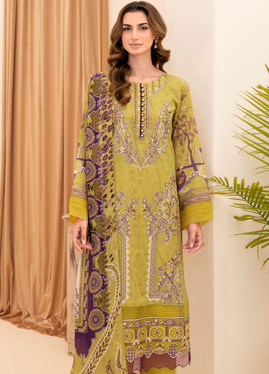 Riwayat By Ramsha Embroidered Lawn Suits Unstitched 3 Piece RSH23-RW7 Y-707 - Luxury Collection ...