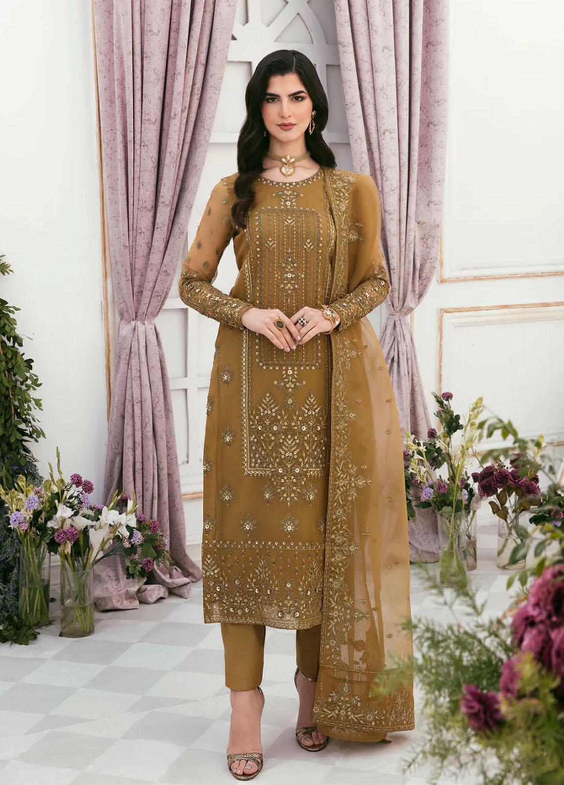 Sylvia By Akbar Aslam Embroidered Organza Suits Unstitched 4 Piece AA23S 1459 Synthia - Wedding ...