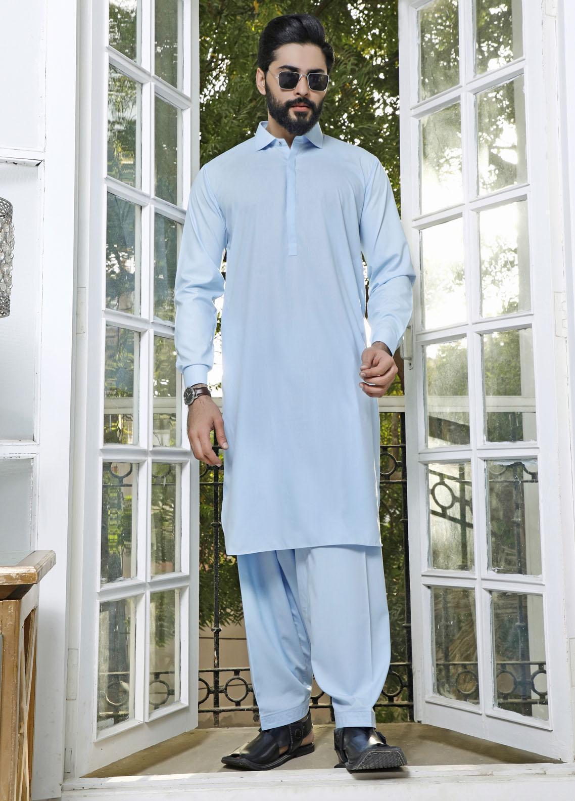 Buy The Great Master (TGM) Wash N Wear Formal Shalwar Kameez for Men - TGM21KS Sky Blue D-23 ...
