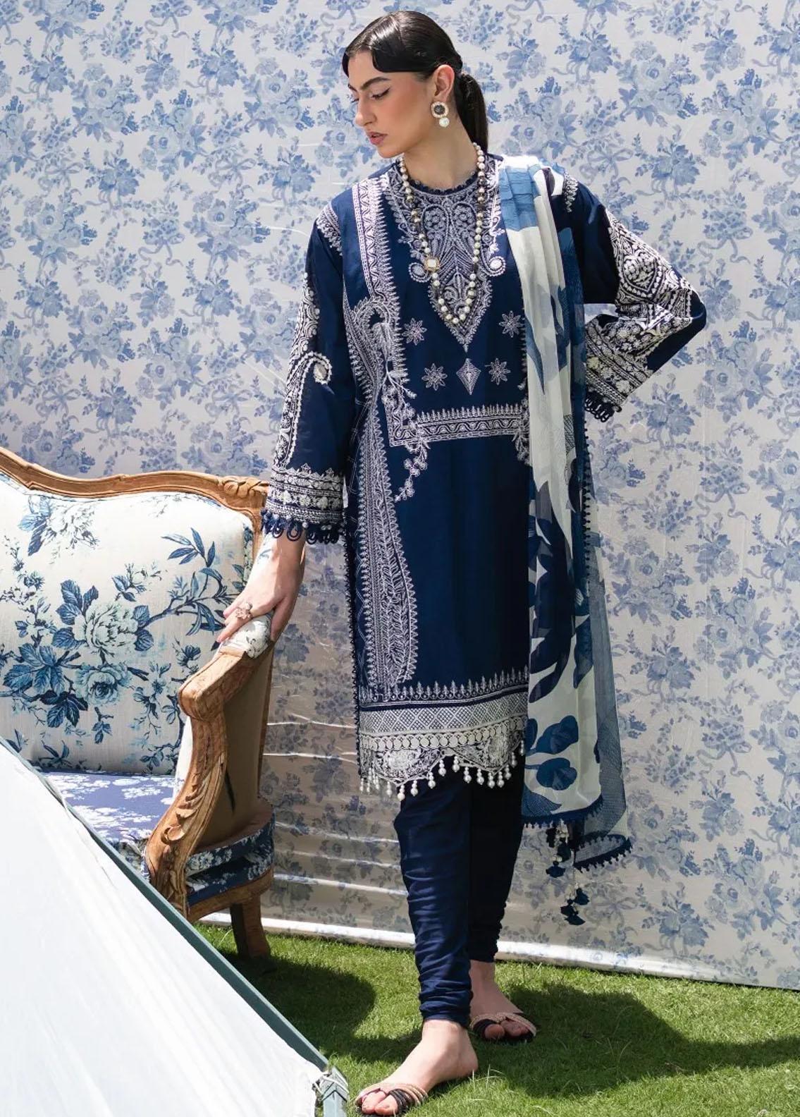 Sana Safinaz Embroidered Lawn Suits Unstitched 3 Piece SS23MZ 19B ...