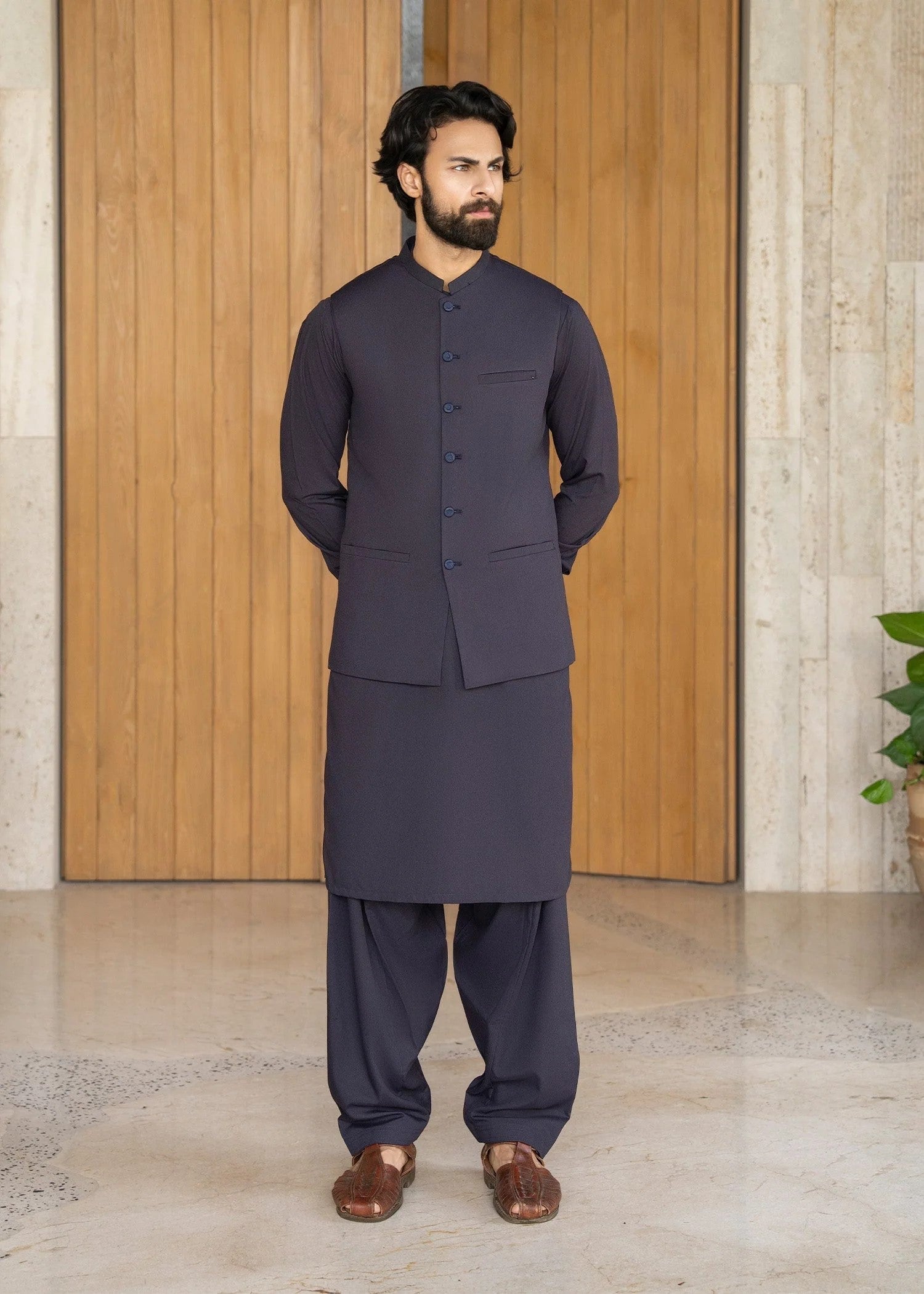 Shan-e-Buraq Mens Eastern Wash N Wear 3 Piece Agha - Formals Collection ...