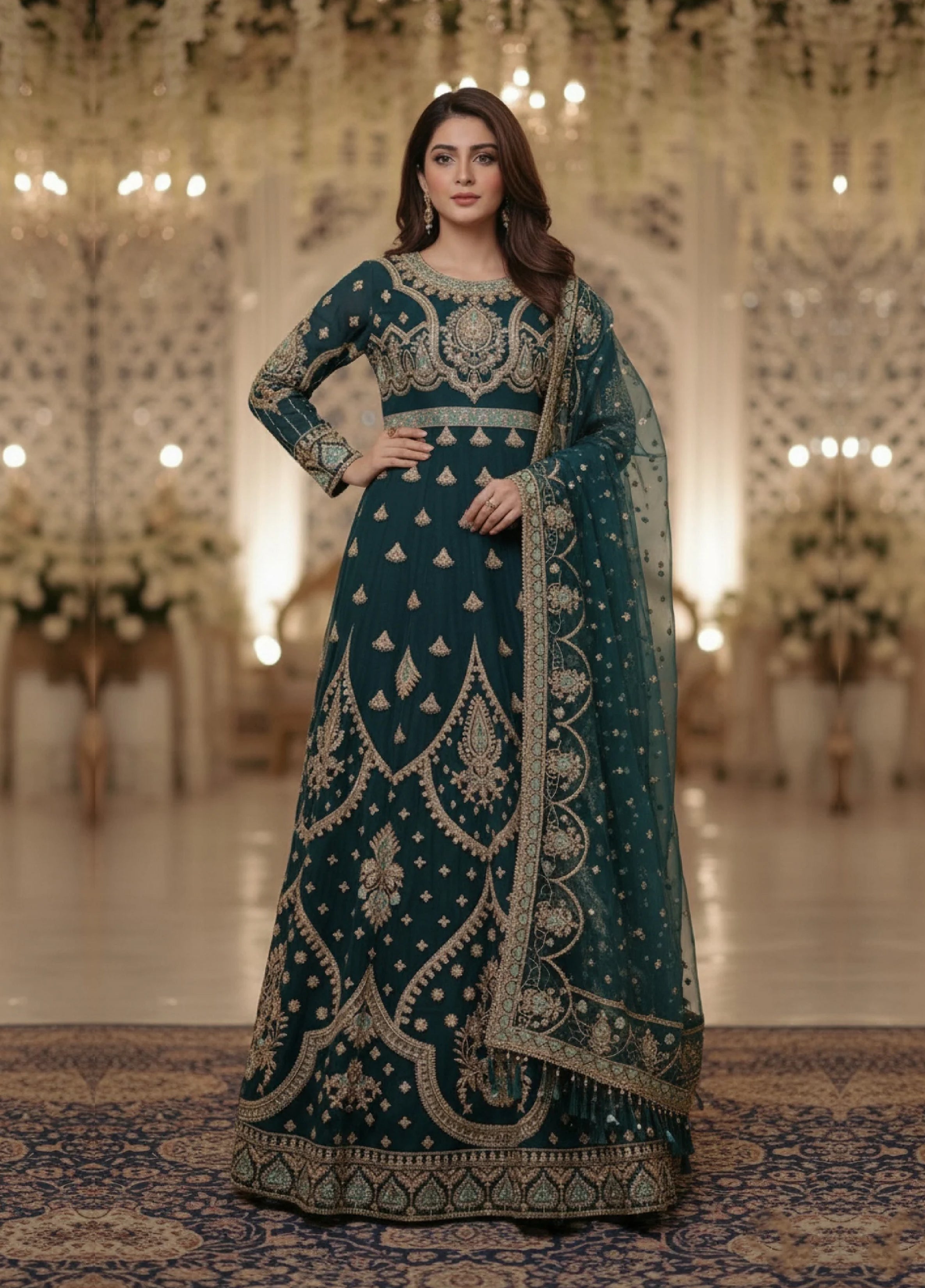 Essentials by Diara Couture Women Pret Embroidered Organza 3 Piece Suit ...