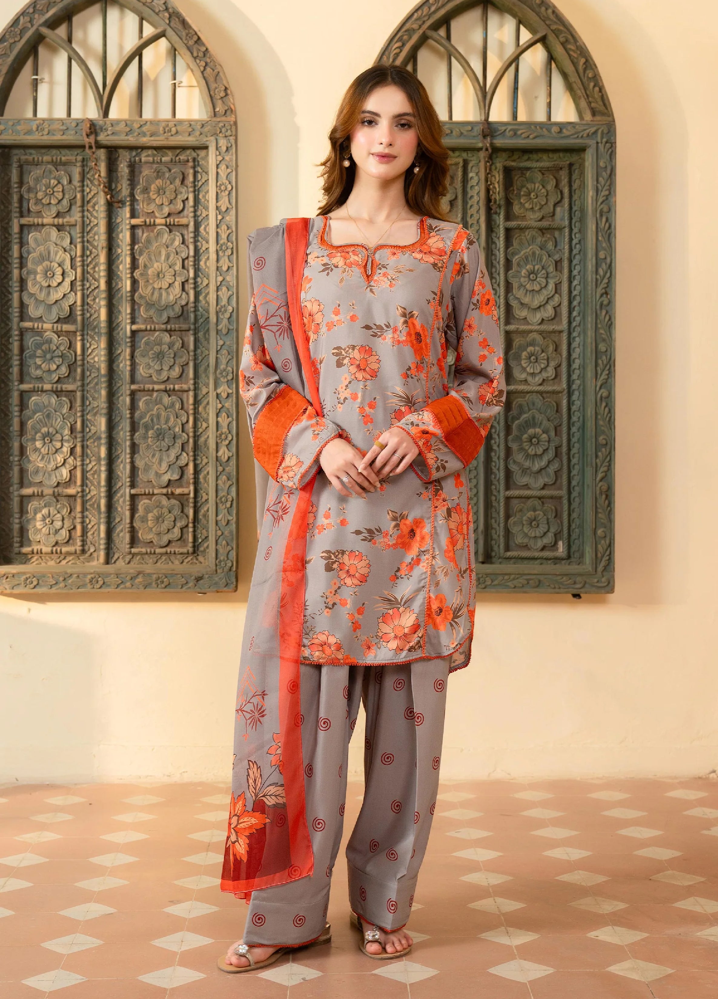 Mah e Noor Intermix by Panache 3 Piece Raw silk Zahara - Winter ...