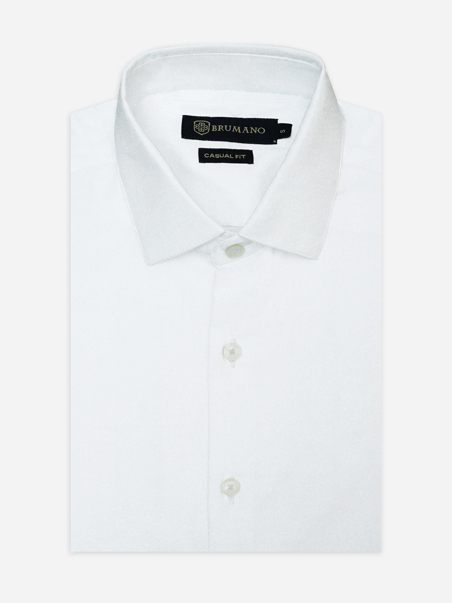 Brumano Ready To Wear Shirts Men 1 Piece Cotton White Formal Shirt in ...