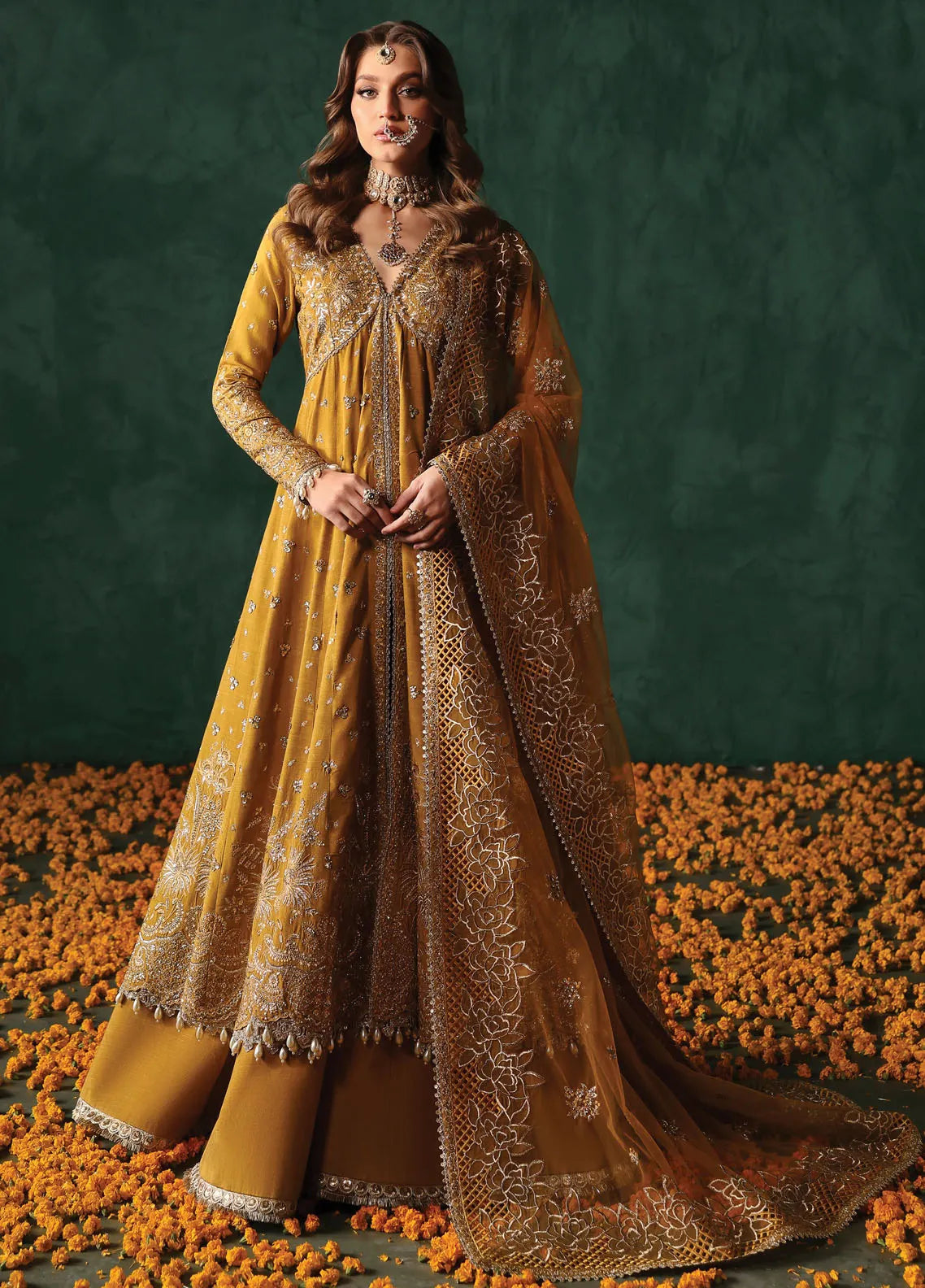 Afrozeh Embroidered Silk Suits Unstitched 3 Piece AF25DS D-02 Jahanbano ...