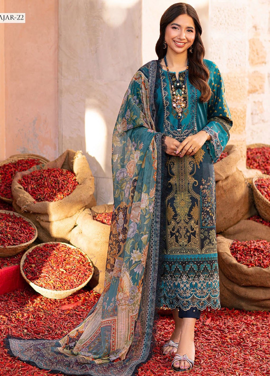 Aira by Asim Jofa Embroidered Lawn Suits Unstitched 3 Piece AJ24AS AJAR ...