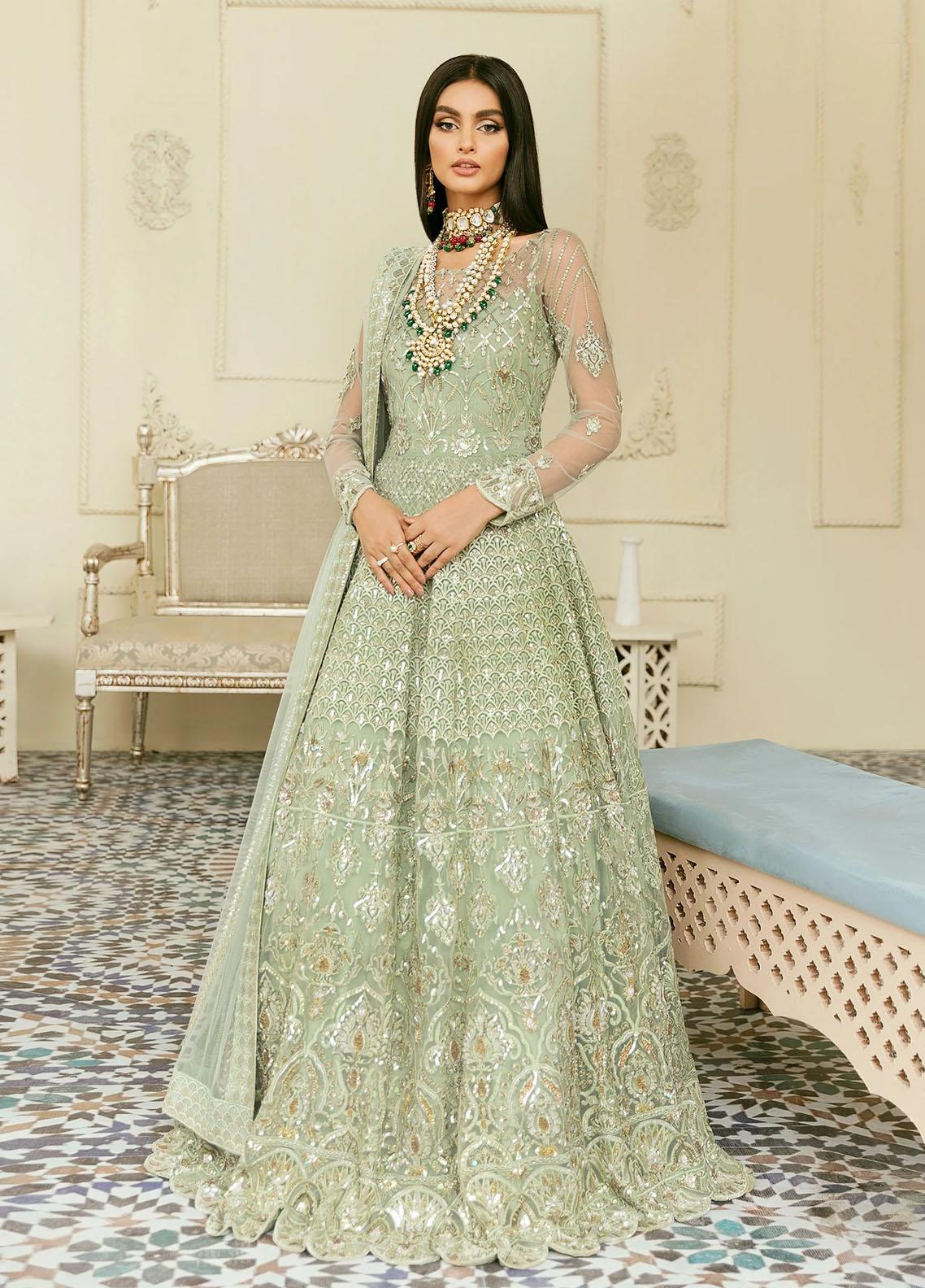 Akbar Aslam Embroidered Net Suits Unstitched 2 Piece AA22F FLORICAN ...
