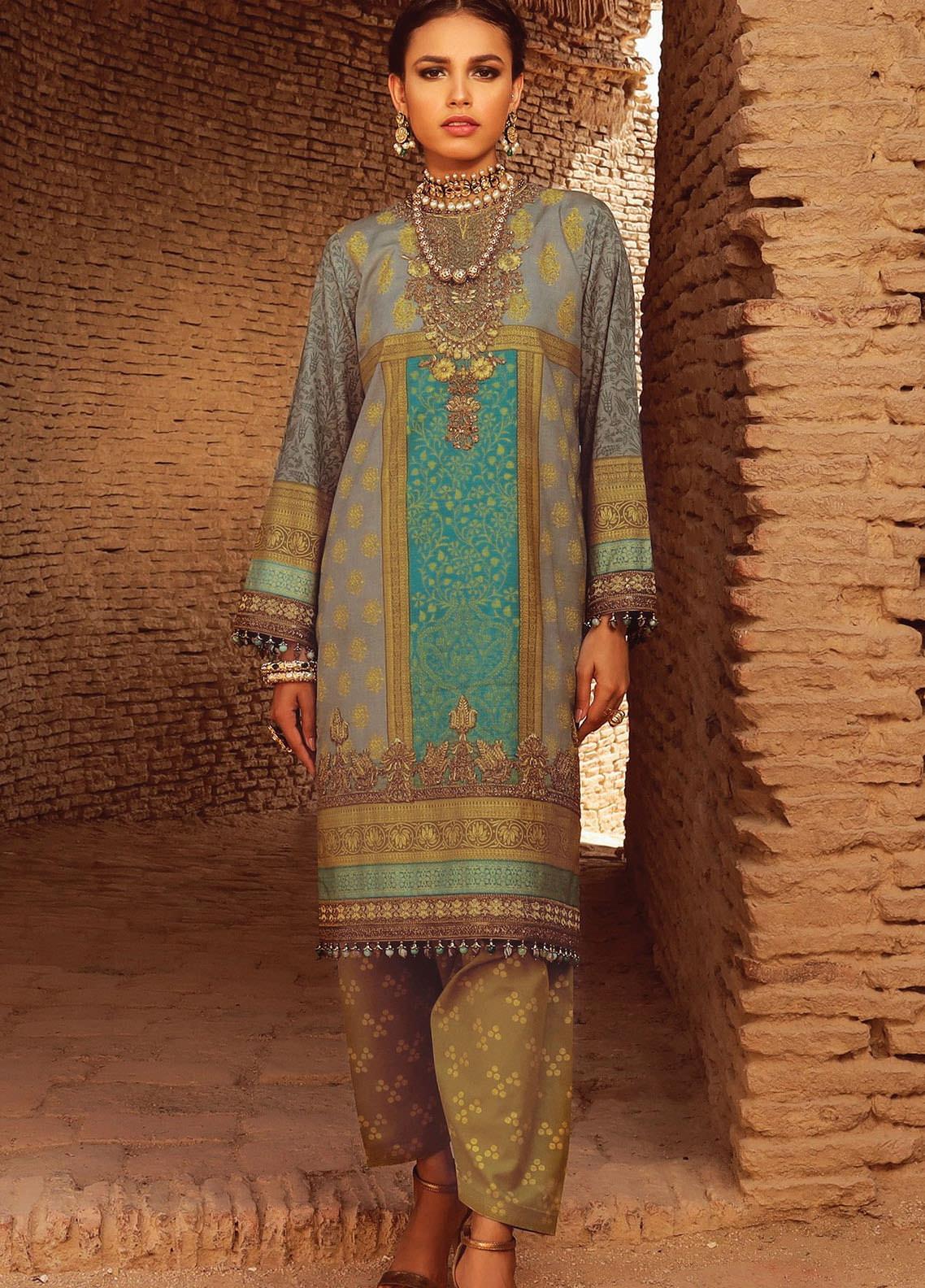 Al Karam Embroidered Lawn Suits Unstitched 2 Piece AK21F FC-23I-21 ...
