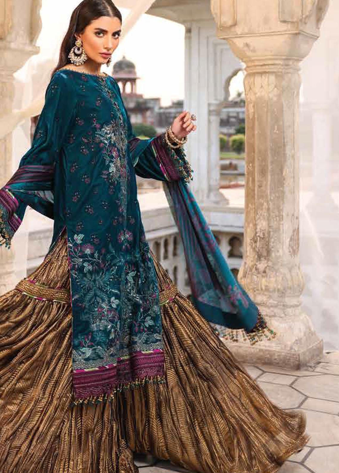 Al Karam Embroidered Velvet Suits Unstitched 2 Piece AK21FW FC-W-02A-21 ...