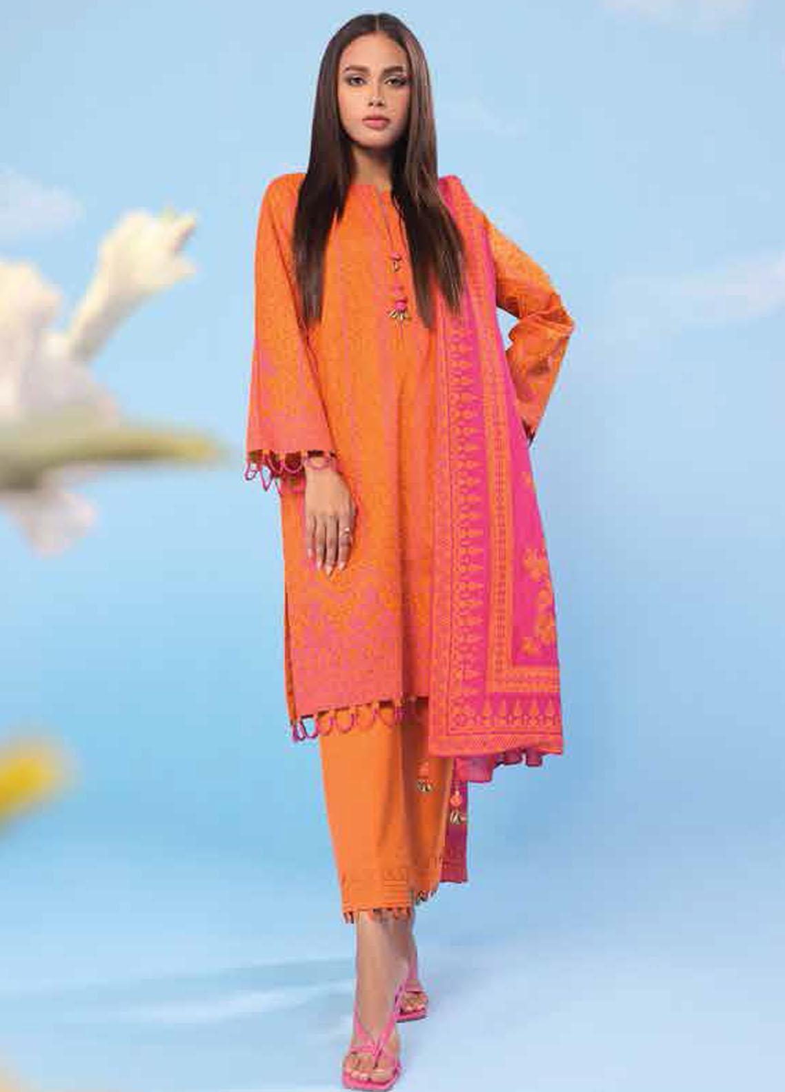 Al Karam Printed Lawn Suits Unstitched 3 Piece AK23SSL SS-30.1-23 ...