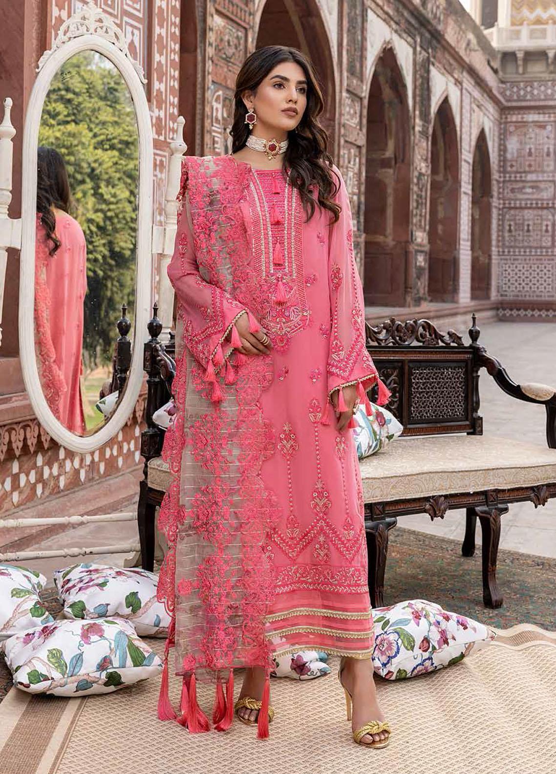 Allure By Charizma Embroidered Chiffon Suits Unstitched 3 Piece CRZ22AC ...