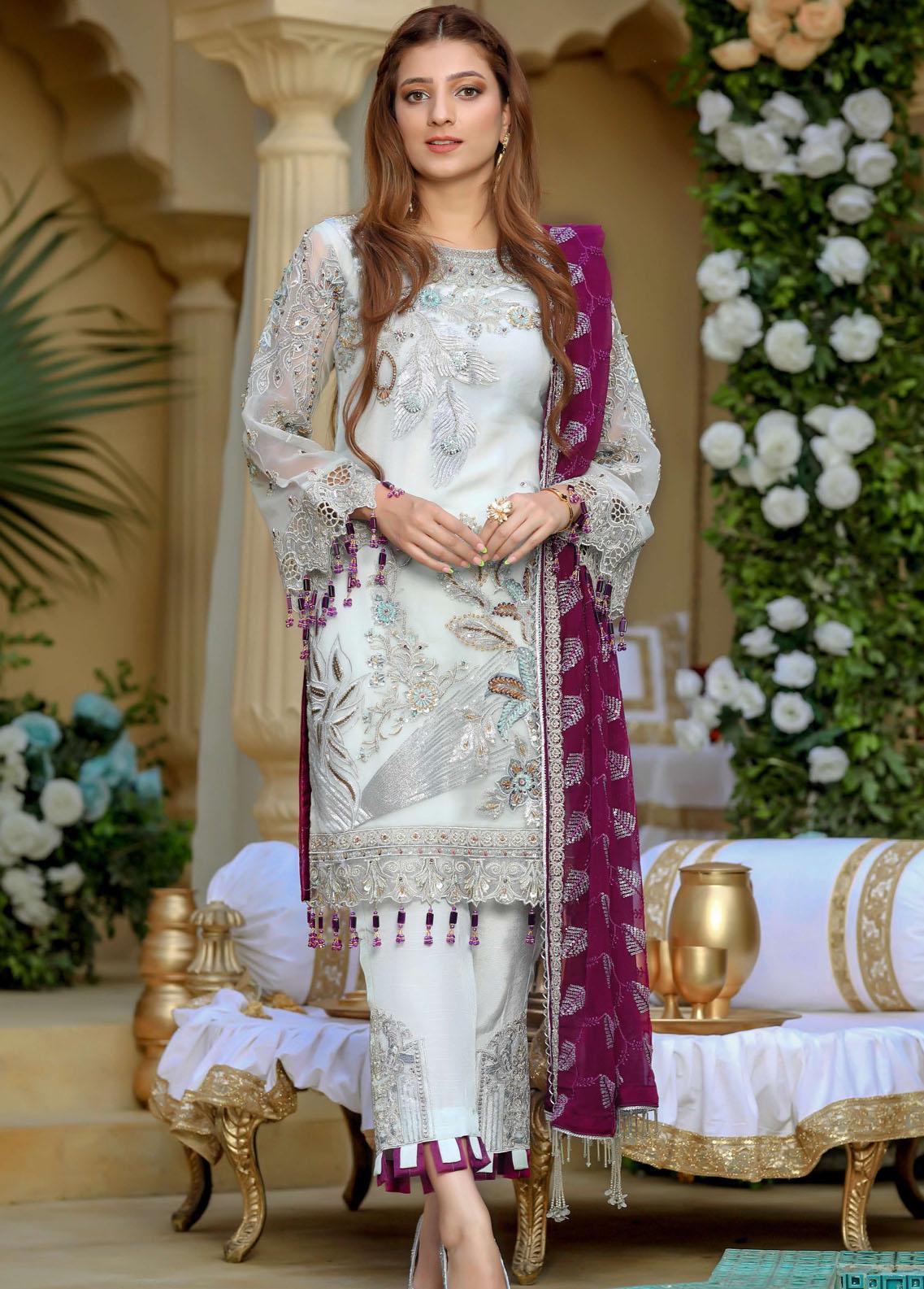 Areesha Embroidered Suits Unstitched 3 Piece ARE22-P16 5 Splonk ...