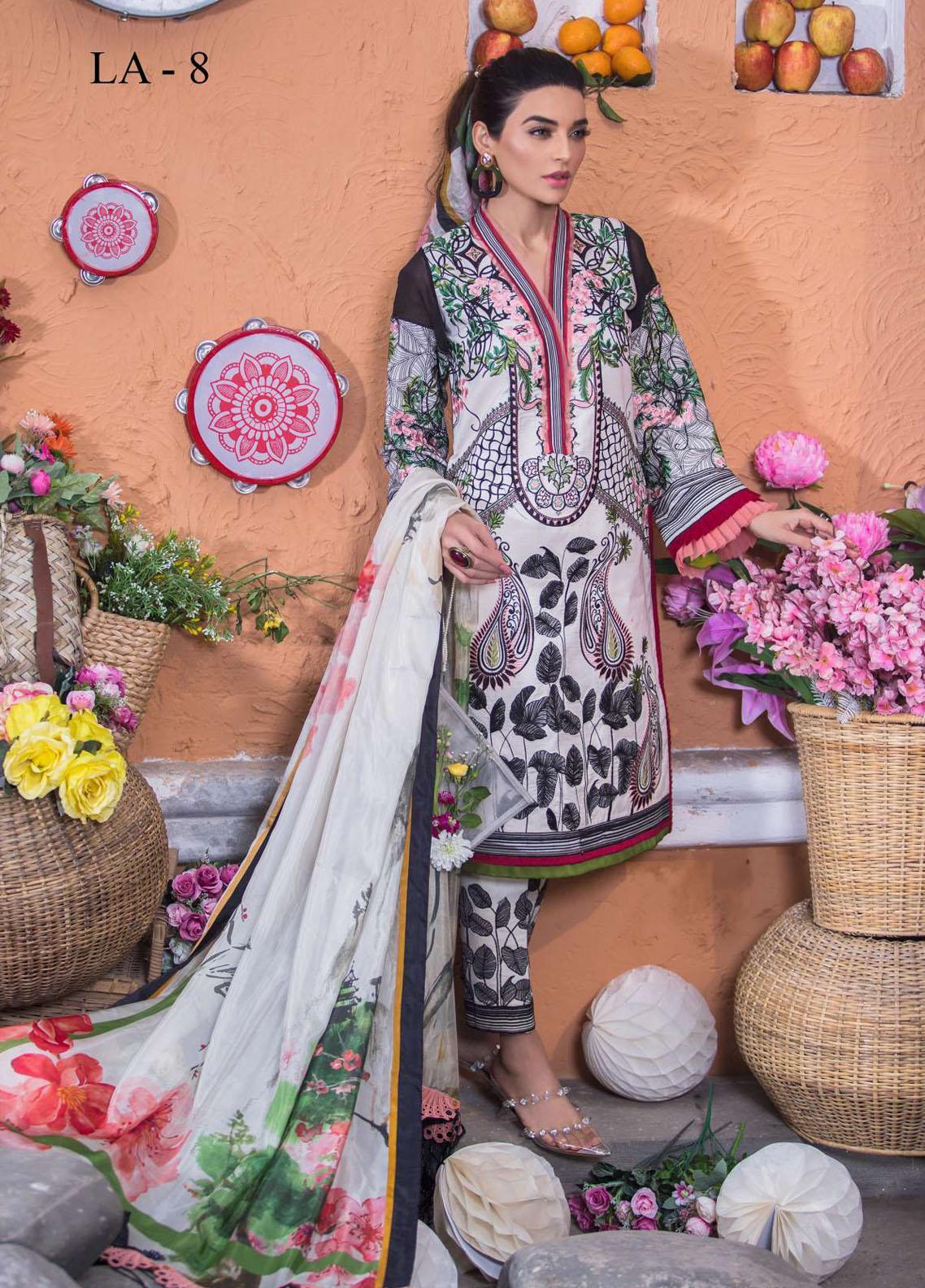 Liliana by Asifa & Nabeel Embroidered Lawn Suits Unstitched 3 Piece ...