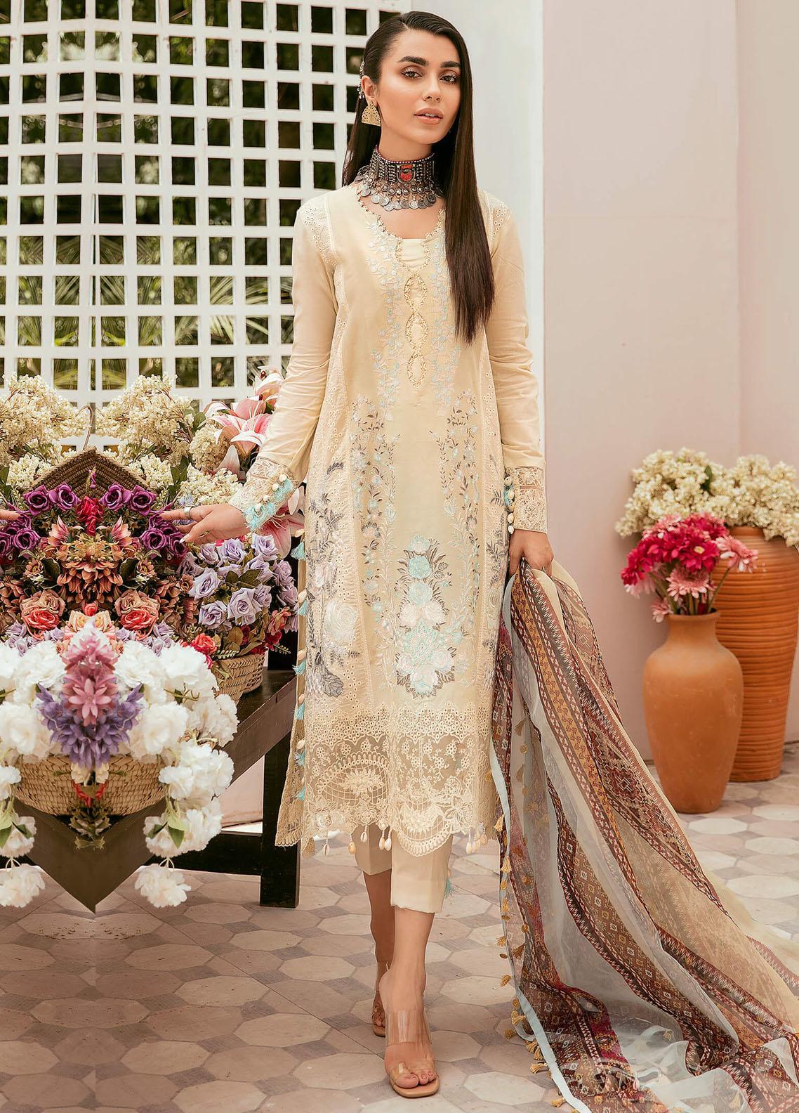Qaus-e-Quzah By Asifa & Nabeel Embroidered Lawn Suits Unstitched 3 ...