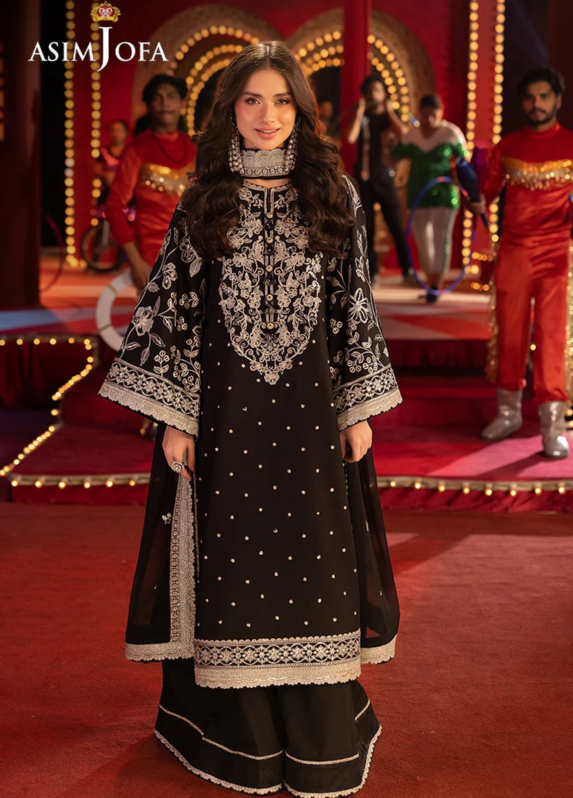 Asim Jofa Embroidered Boski Silk Suits Unstitched 3 Piece AJ25LD AJLLF ...