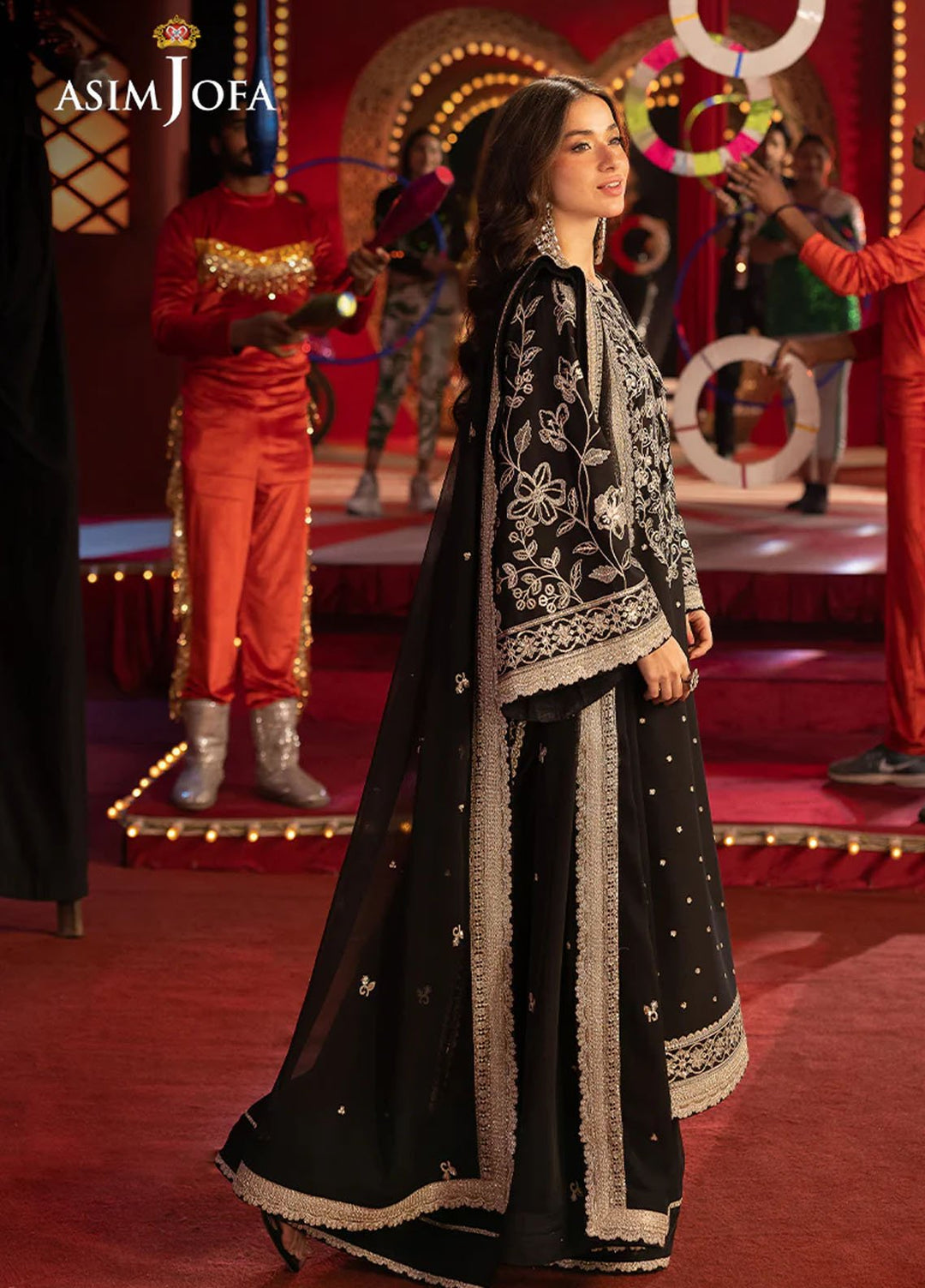 Asim Jofa Embroidered Boski Silk Suits Unstitched 3 Piece AJ25LD AJLLF ...