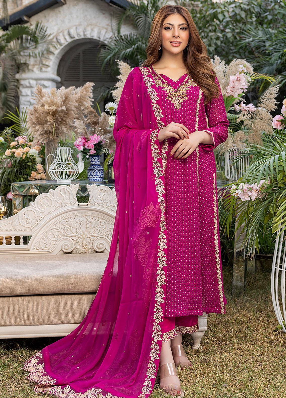 Azure Embroidered Chiffon Suits Unstitched 3 Piece AZU23L AS-99 ...