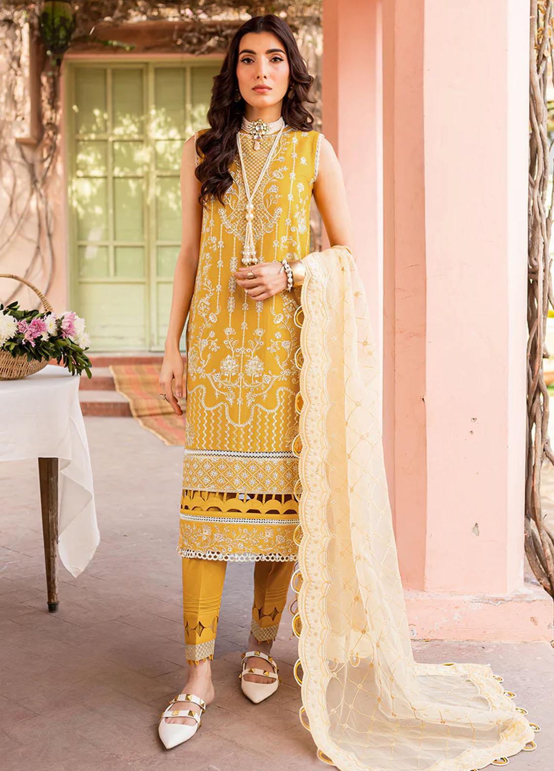 Bahaar By Farasha Embroidered Lawn Suits Unstitched 3 Piece FSH23B 04 ...