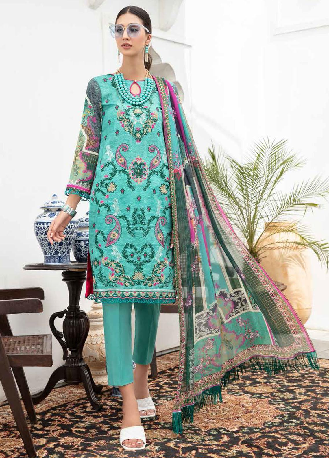 Banafsheh Embroidered Lawn Suits Unstitched 3 Piece BF21LL 10 - Luxury ...