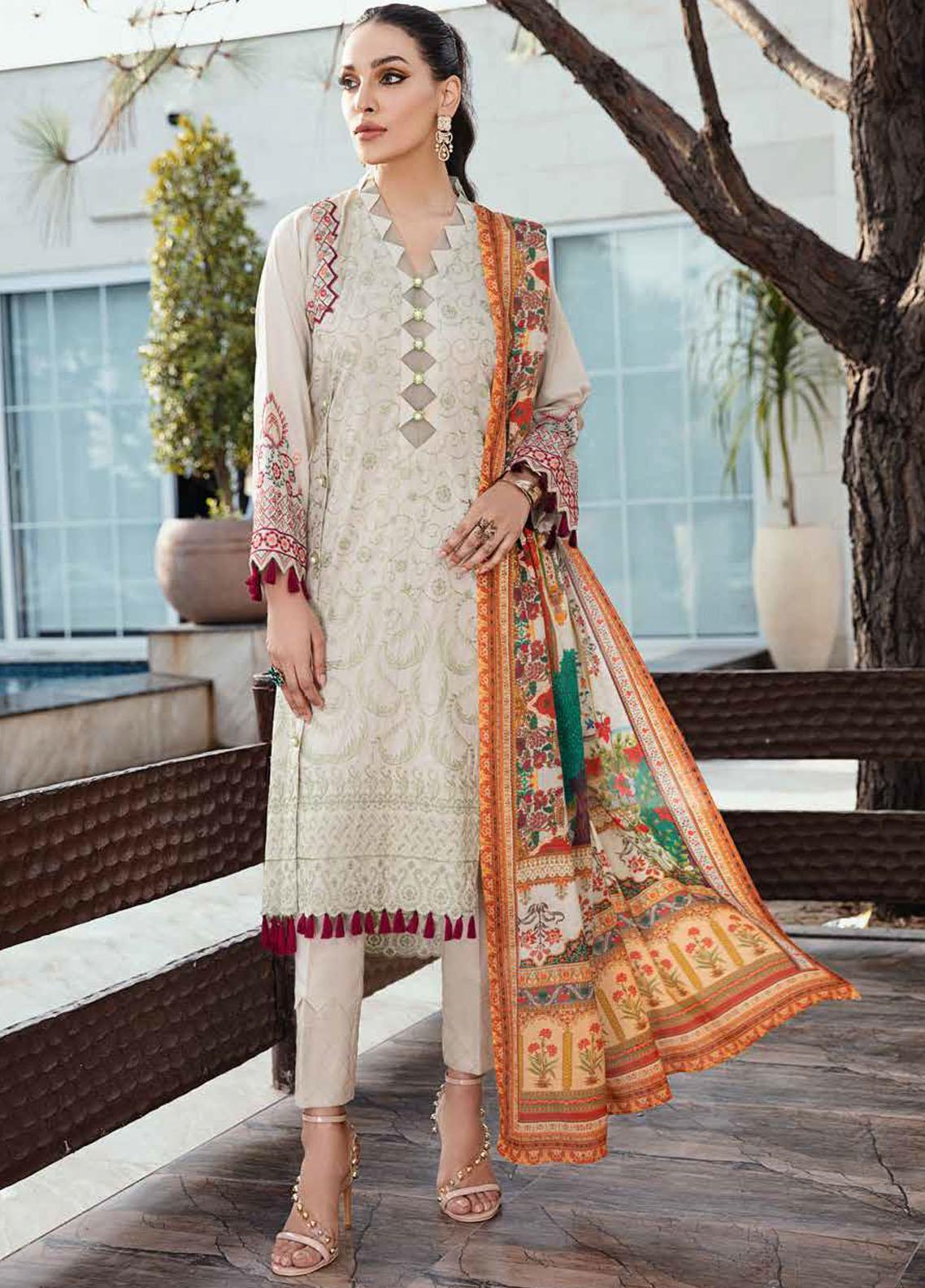 Banafsheh Embroidered Lawn Suits Unstitched 3 Piece BFPEL22 BNP/17 ...