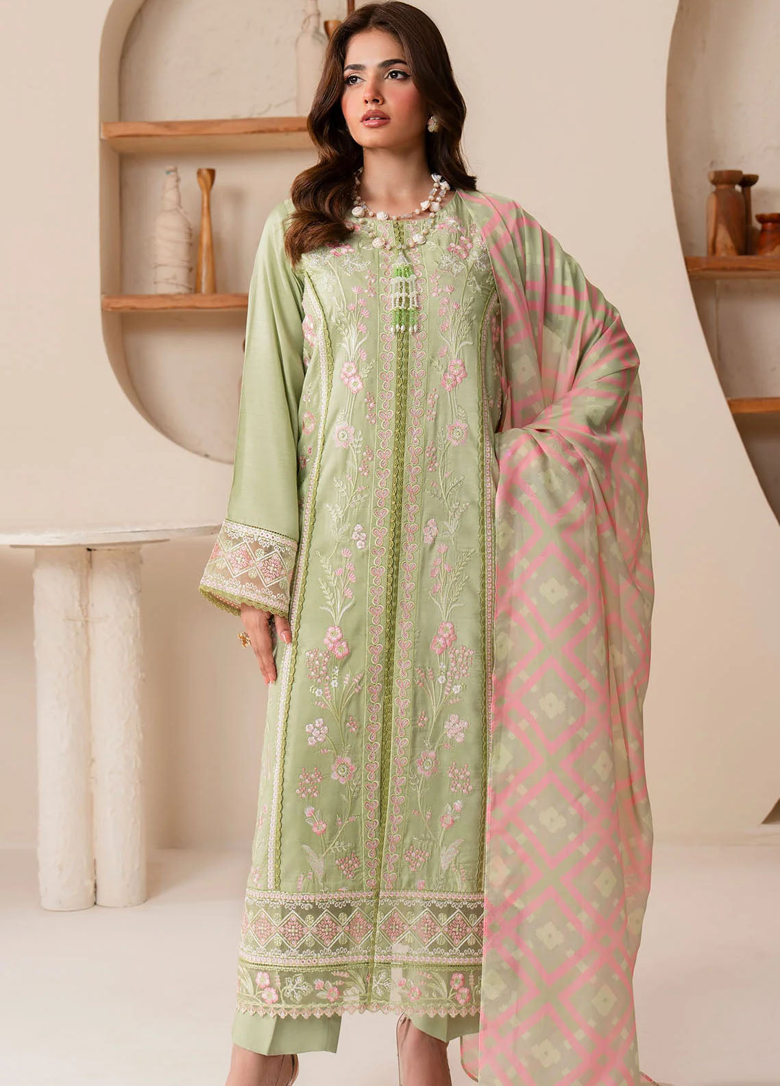 Bloom Core by Imrozia Pret Embroidered Viscose 3 Piece Suit IP-161 Peo ...