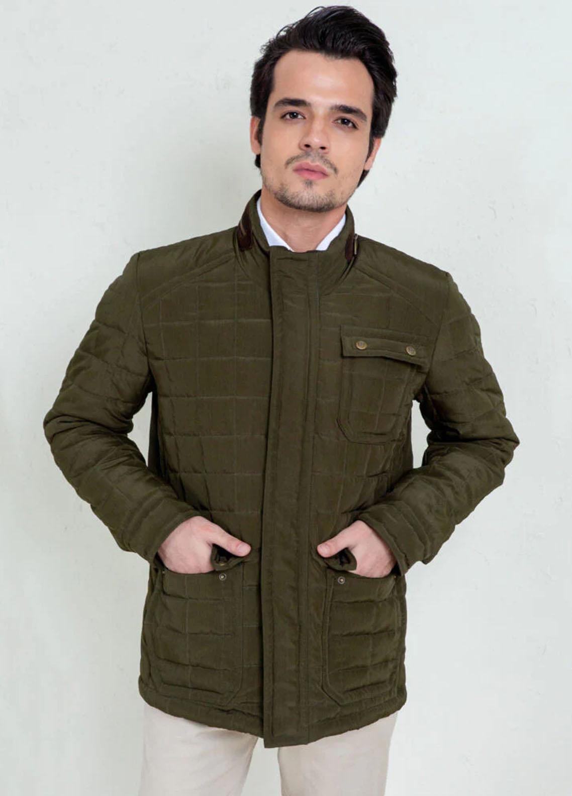 Buy Brumano Jackets for Men - JKT-1094 Olive Green Quilted Sporty Coat ...