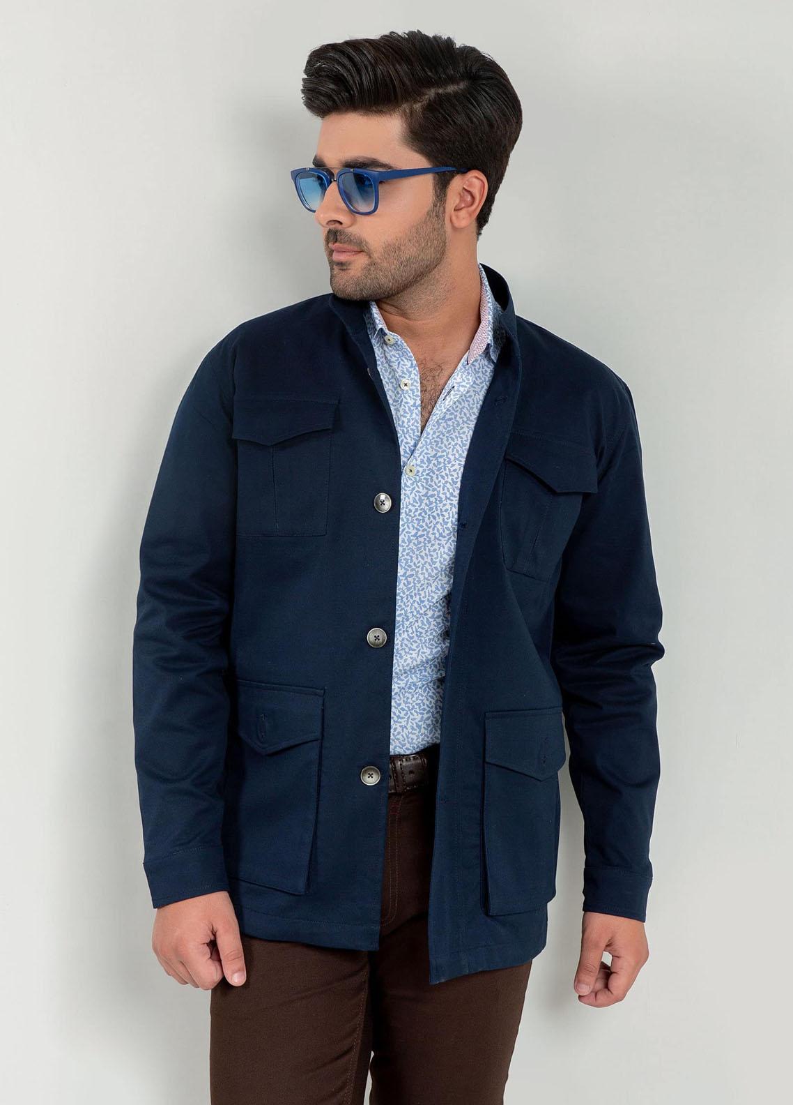 Buy Brumano Jackets for Men - BRM-1038 Navy Blue Trench - Online in ...