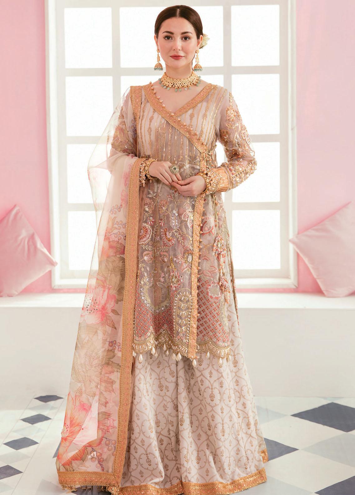 Celebrations by Elaf Embroidered Organza Suits Unstitched 3 Piece EF22C ...