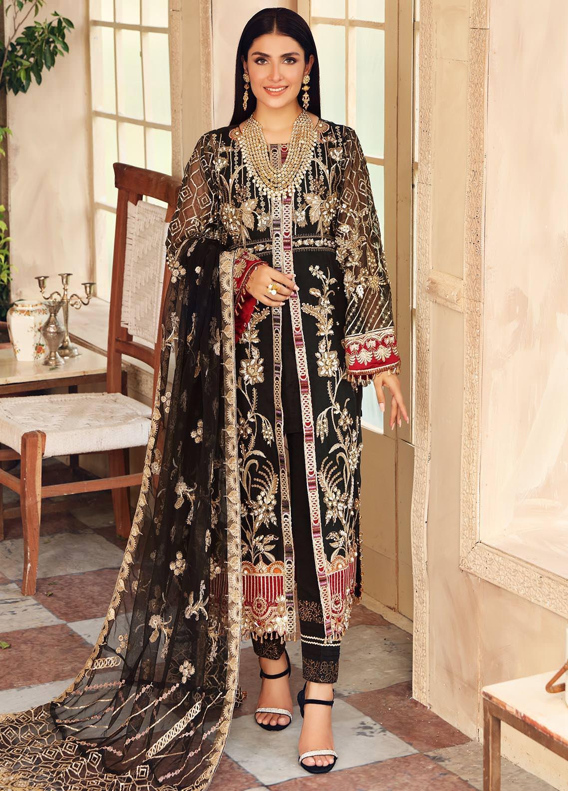 Celebrations by Elaf Embroidered Organza Suits Unstitched 3 Piece ...