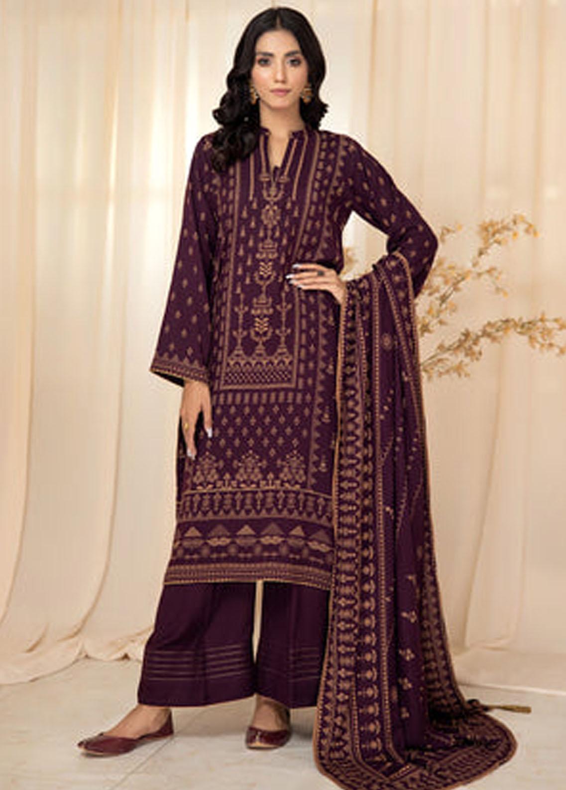Lakhany Printed Cashmere Wool Suits Unstitched 3 Piece LSM22CV CVC-1003 ...