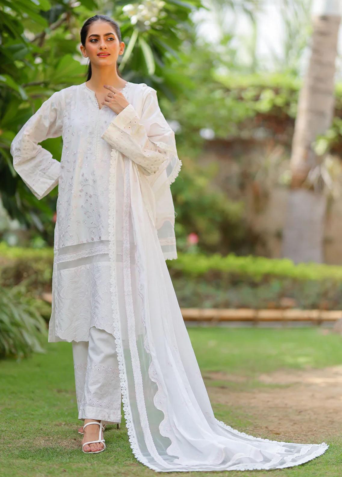 Bareeq Pret Embroidered Chikankari 3 Piece Suit BRQ23D GHAZAL ...