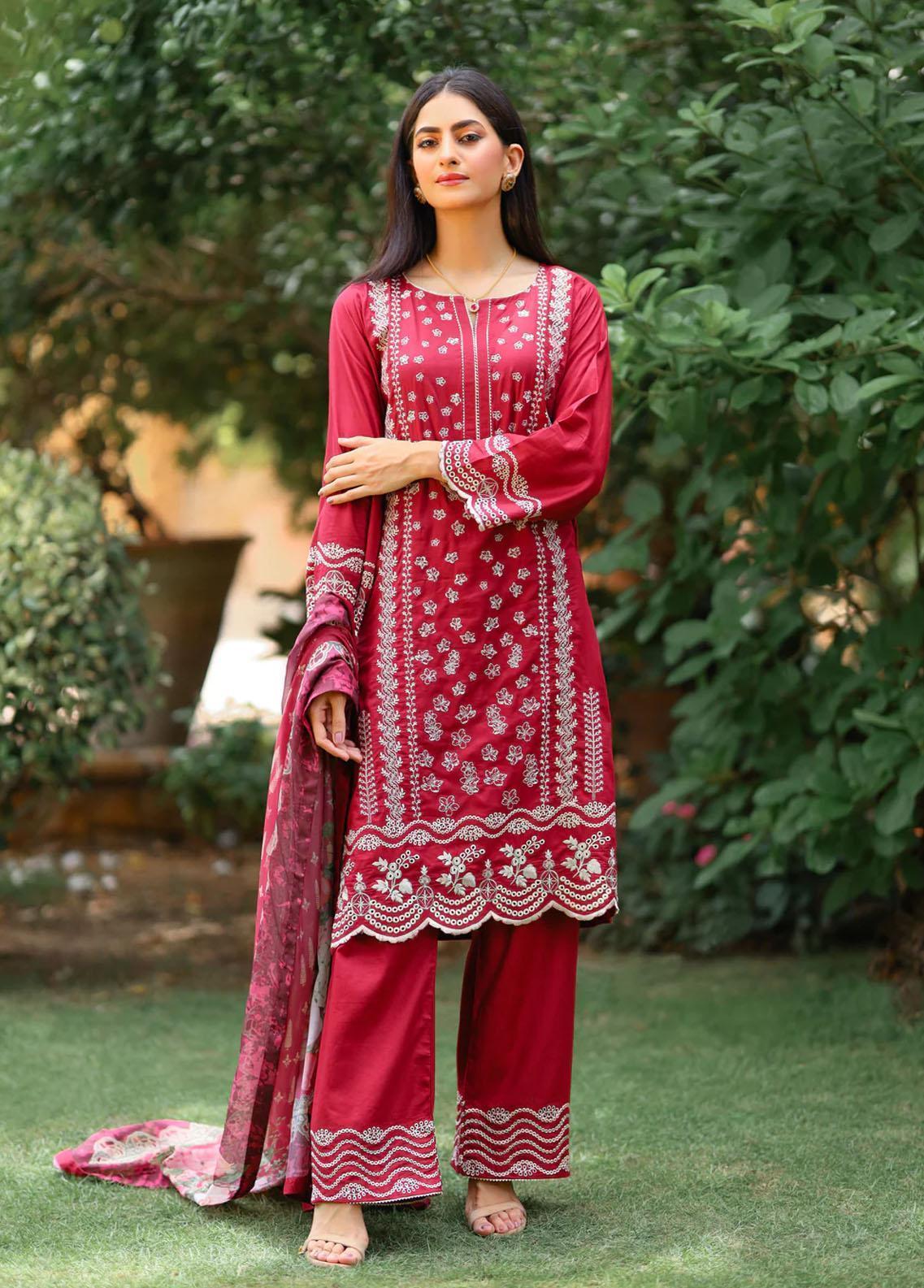 Bareeq Pret Embroidered Chikankari 3 Piece Suit BRQ23D Zargul ...
