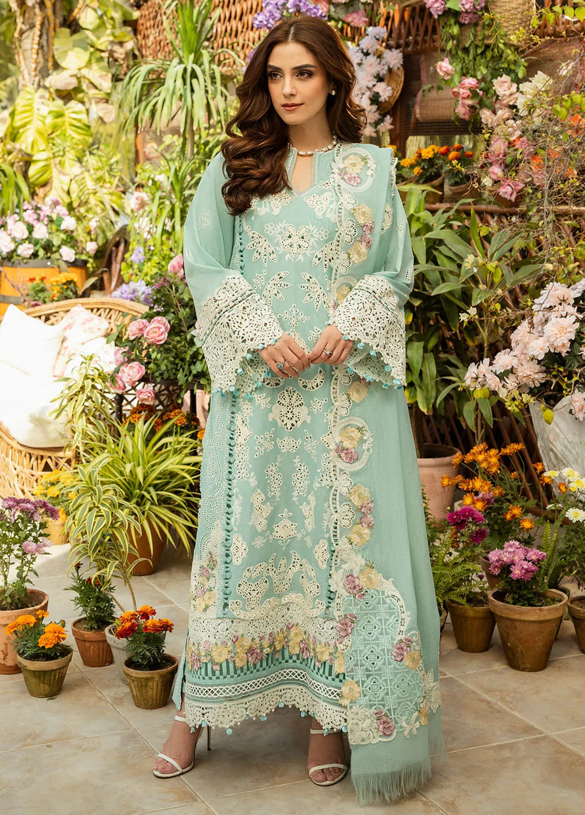 Elaf Embroidered Lawn Suit Unstitched 3 Piece EF25LL ELM-07 A Zarafshan ...