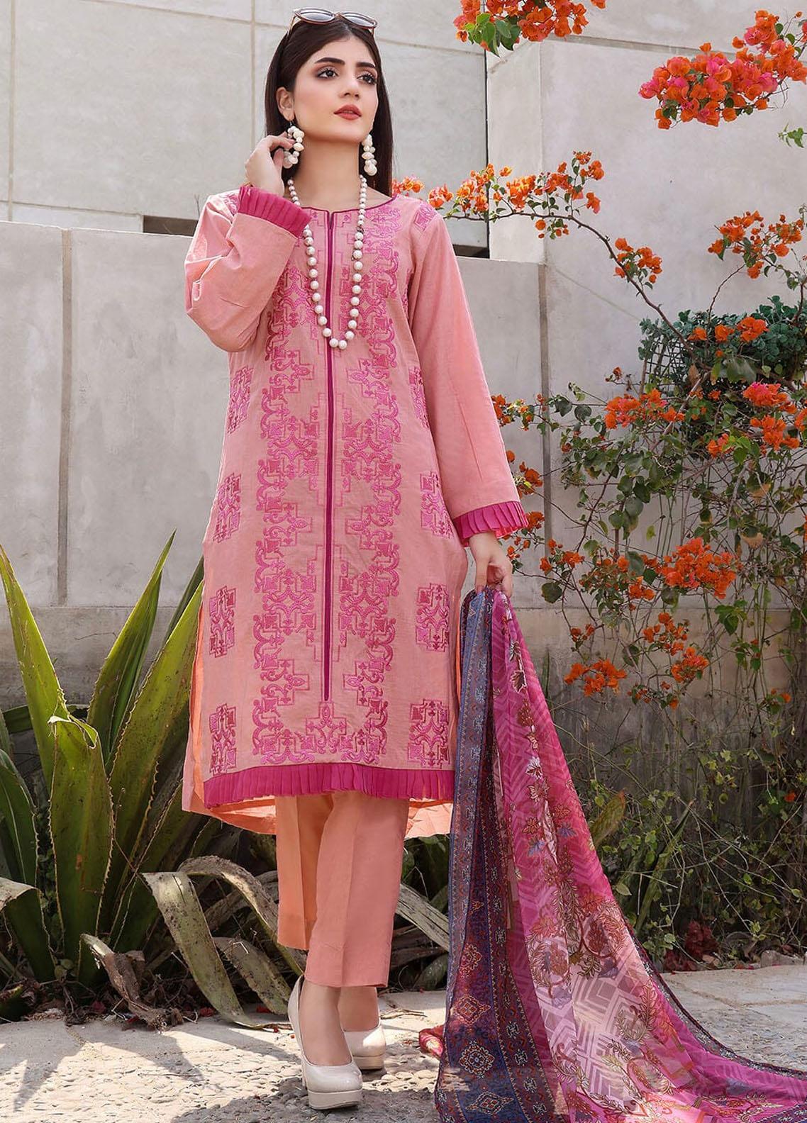 Faha By Khas Embroidered Lawn Suits Unstitched 3 Piece KHS23F KCE-1786 ...