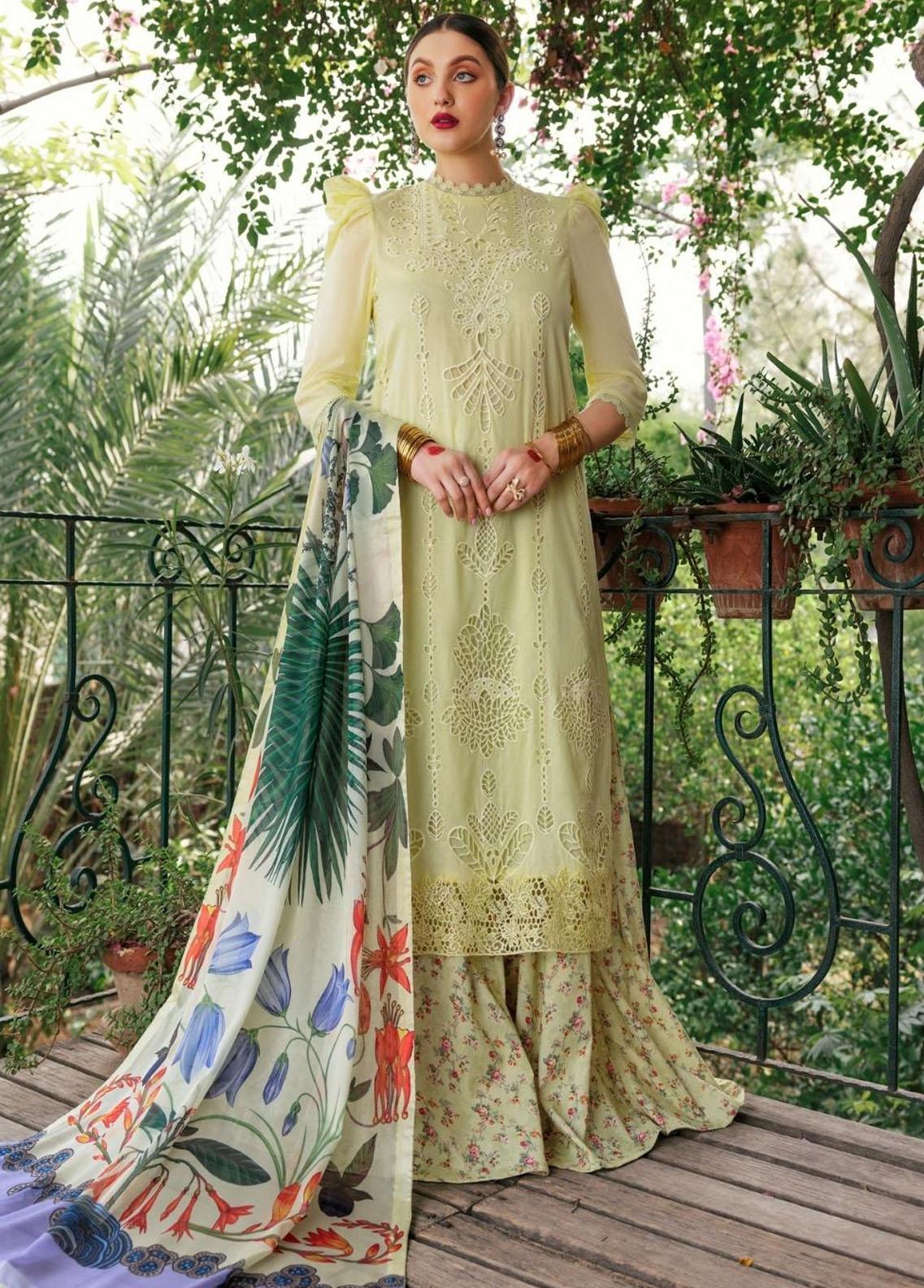 Mehru By Faixa Faixal Embroidered Lawn Suits Unstitched 3 Piece FFX22M ...