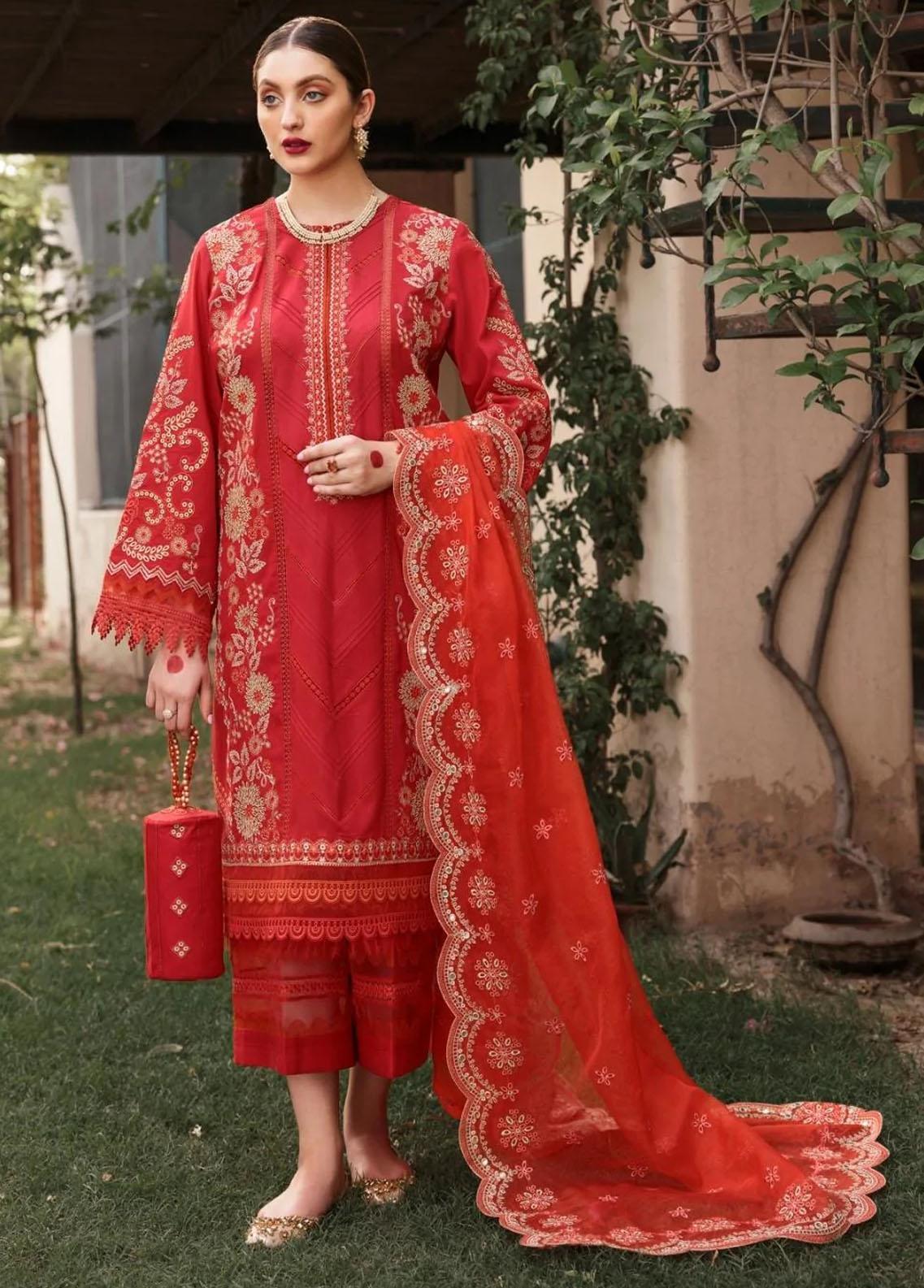 Mehru By Faixa Faixal Embroidered Lawn Suits Unstitched 3 Piece FFX22M ...