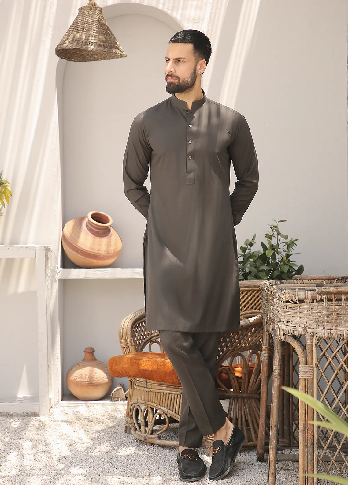 Gem Garments Casual Men Kurta Pajama - Khuloos – Sanaulla Store