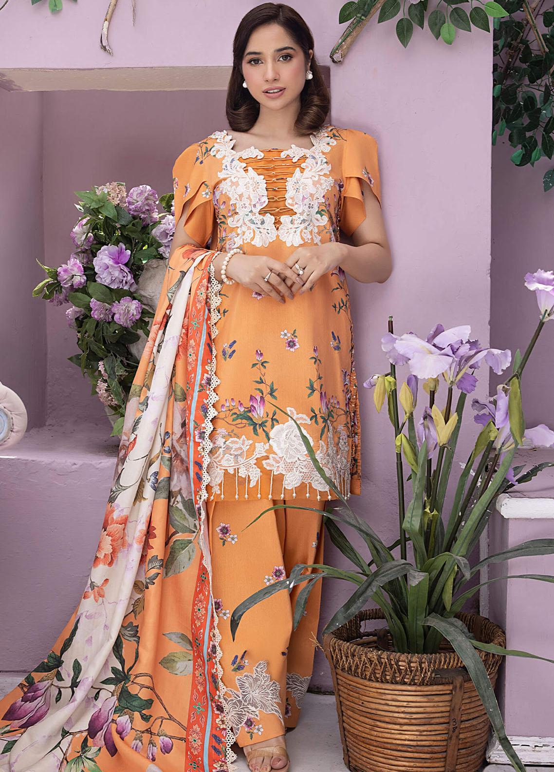 Gulbagh By Asifa & Nabeel Embroidered Linen Suits Unstitched 3 Piece ...