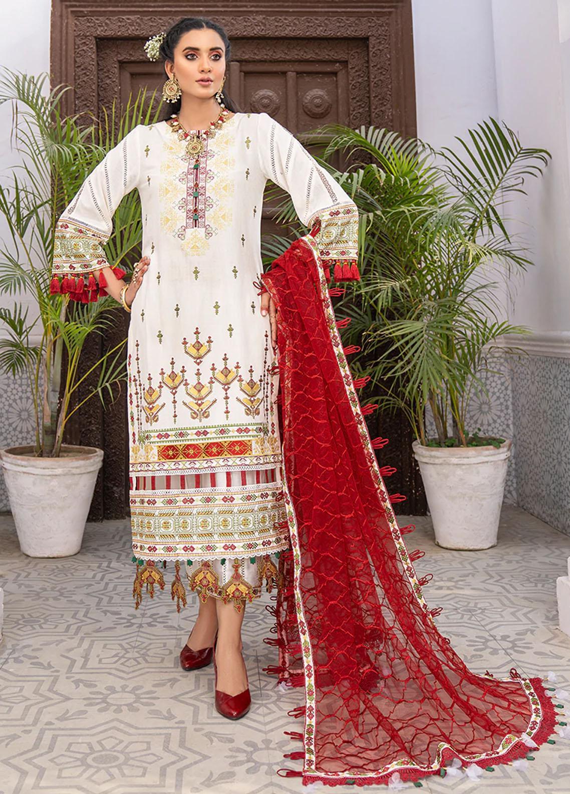 HemStitch Pret Embroidered Lawn 3 Piece Suit HV-01 Golnar – Sanaulla Store