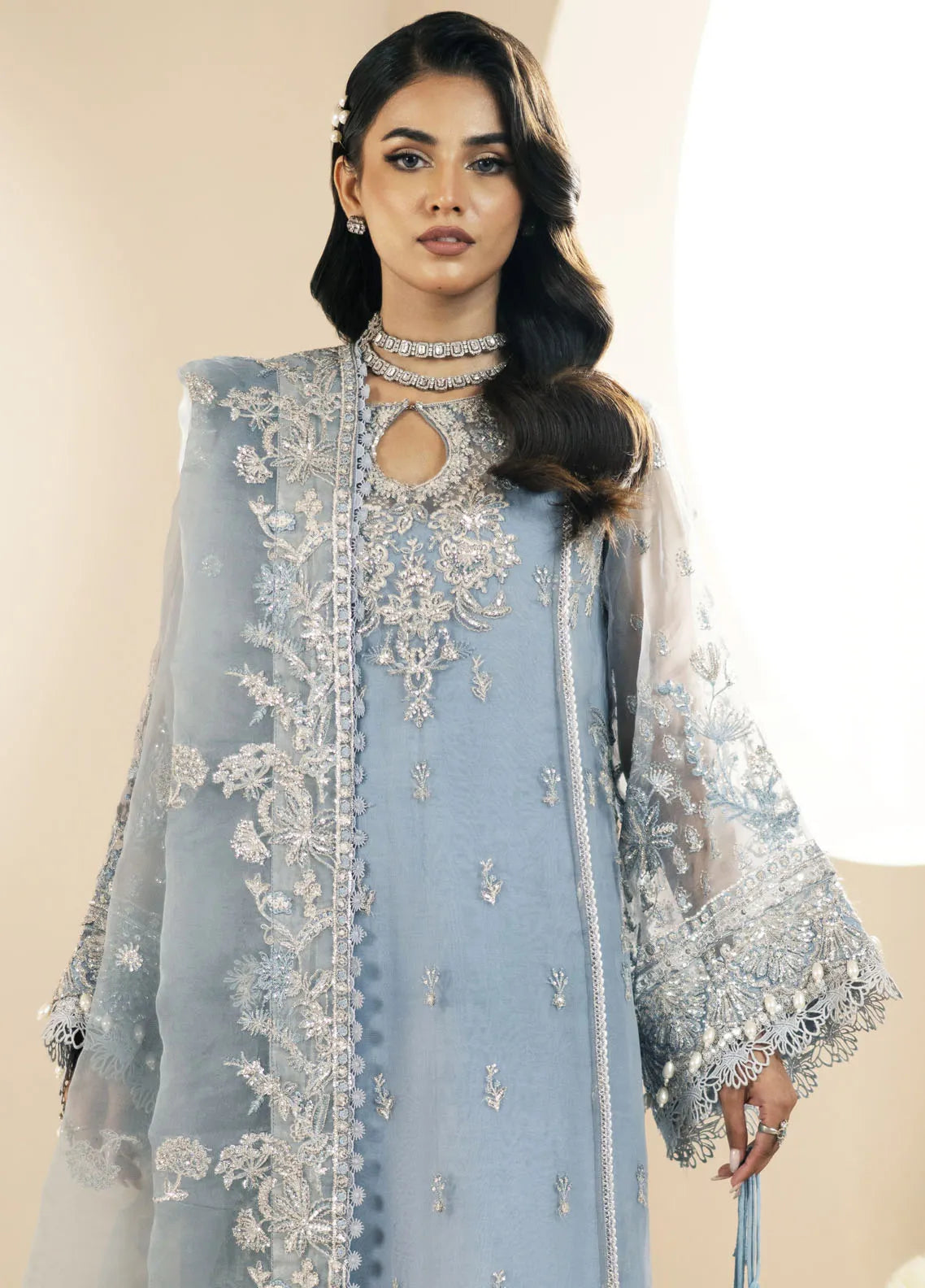 Inayat By AJR Embroidered Organza Suit Unstitched 3 Piece AJR24I AFF-0 ...