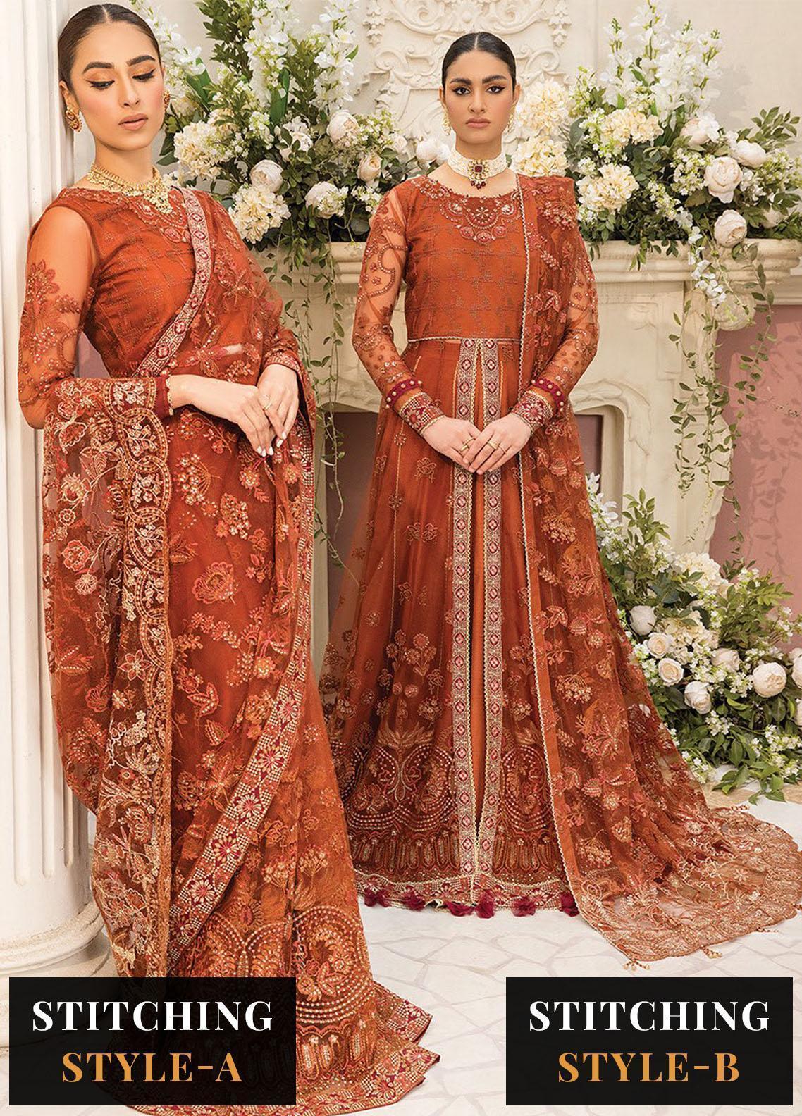Ishya By Xenia Formals Embroidered Net Suits Unstitched 3 Piece XE23I ...