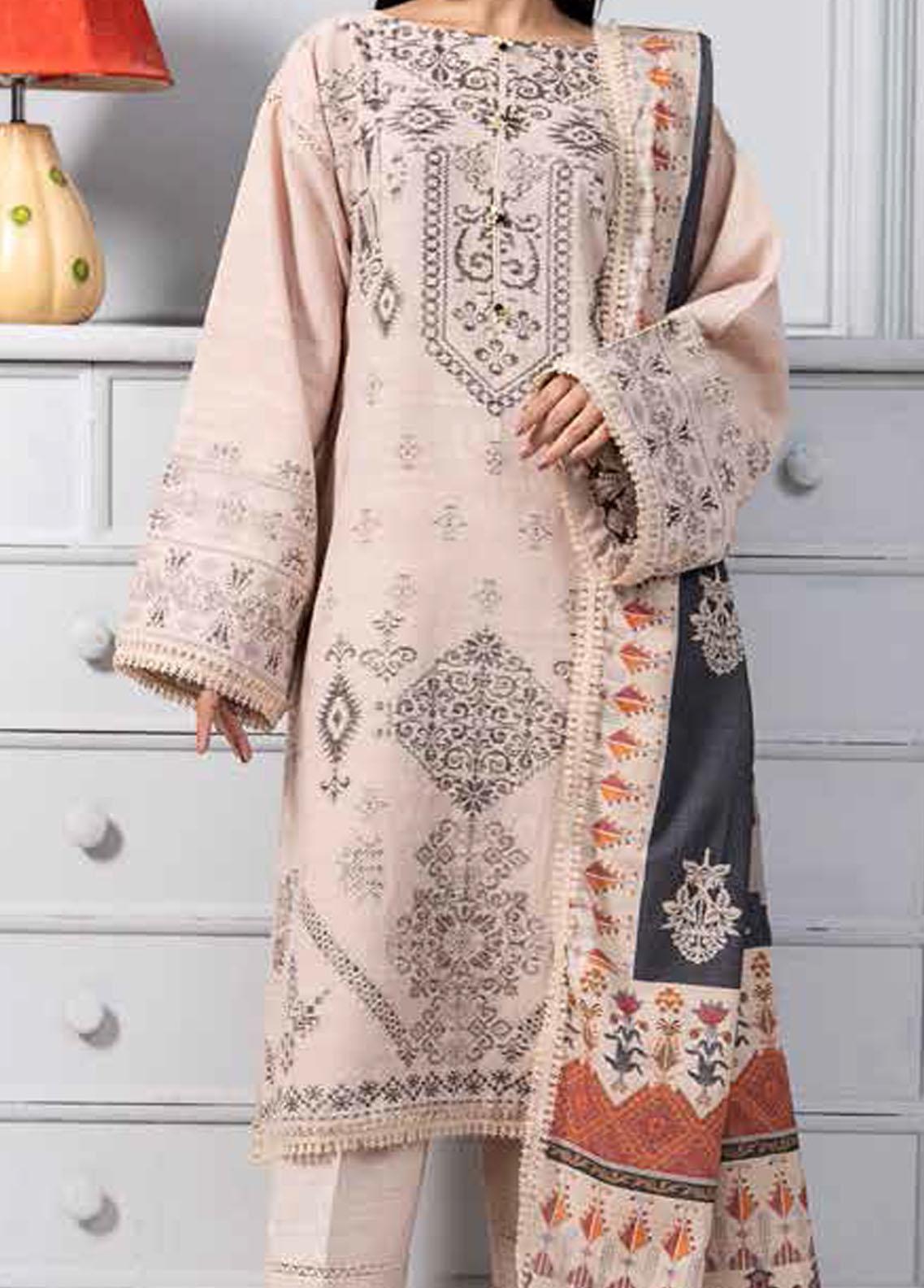 Ittehad Textiles Printed Khaddar Suits Unstitched 3 Piece ITD21K DGK ...