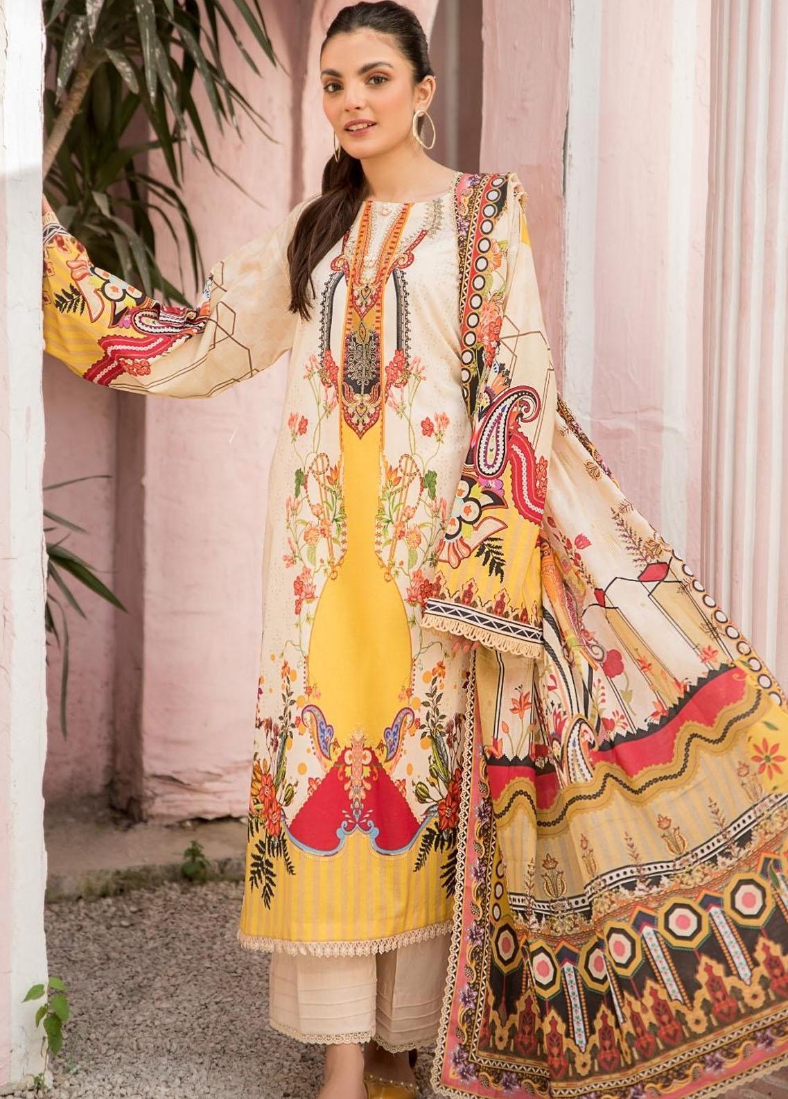 Ittehad Textiles Printed Lawn Suits Unstitched 3 Piece ITD22-S2 LF-DP2 ...
