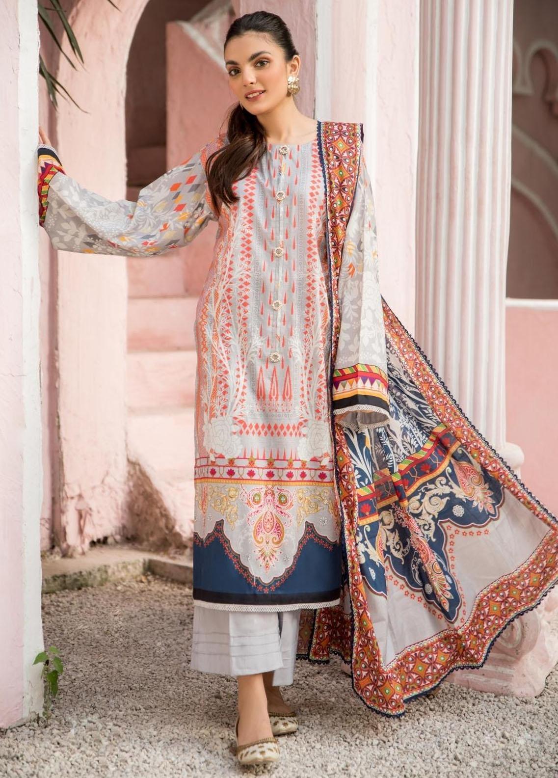 Ittehad Textiles Printed Lawn Suits Unstitched 3 Piece ITD22-S2 LF-DP2 ...