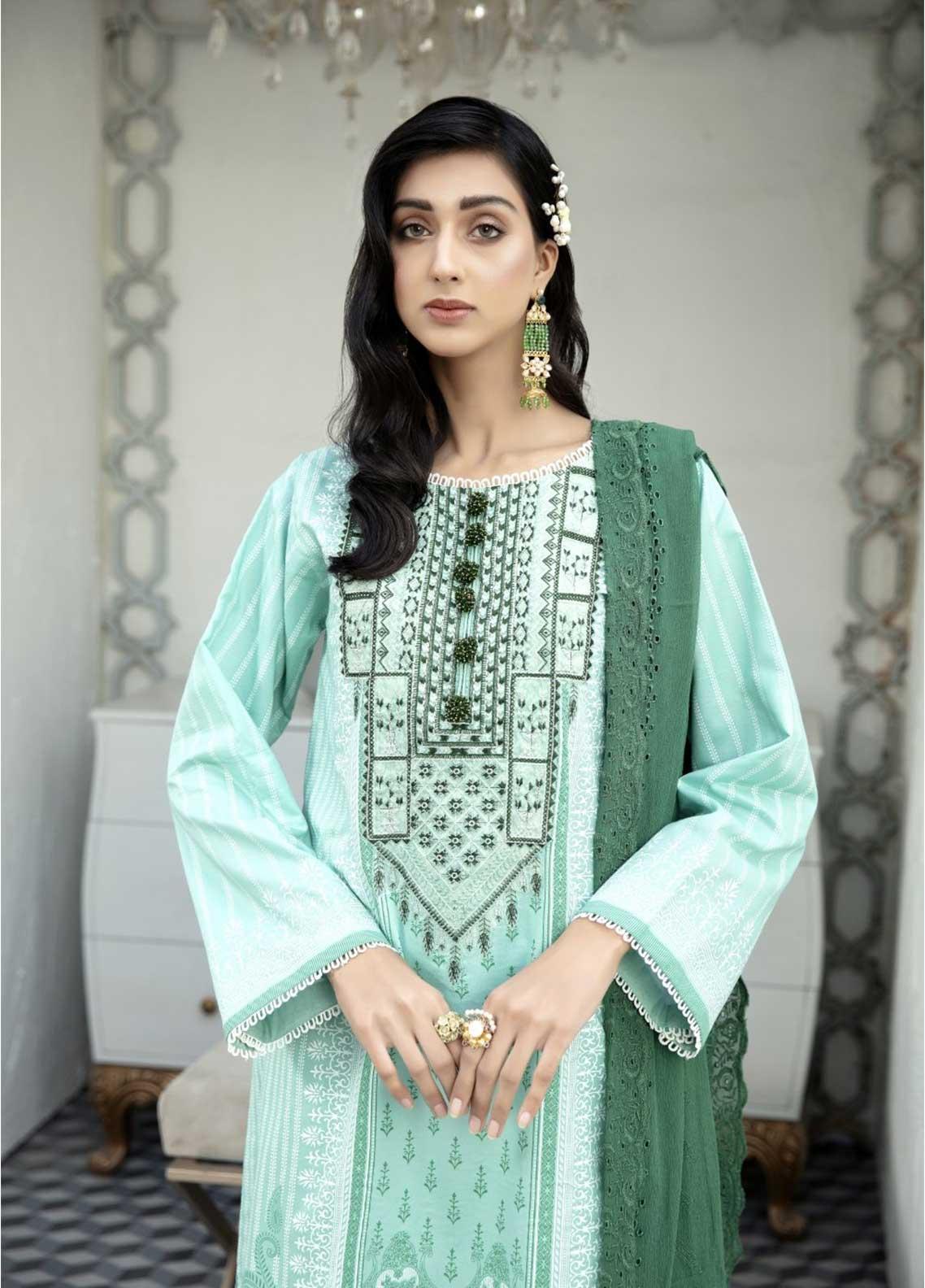 Ittehad Textiles Embroidered Lawn Suits Unstitched 3 Piece IT21EL ITE ...