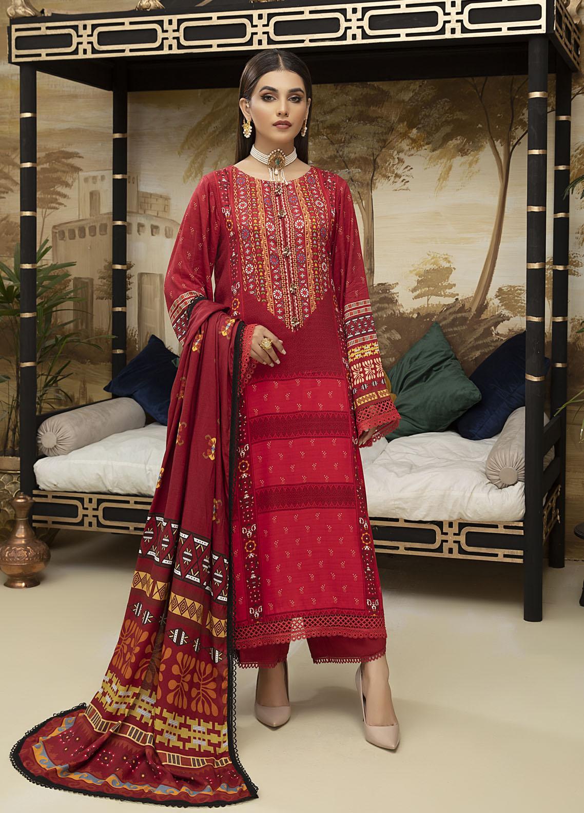 Ittehad Textiles Printed Linen Suits Unstitched 3 Piece IT21FW ...