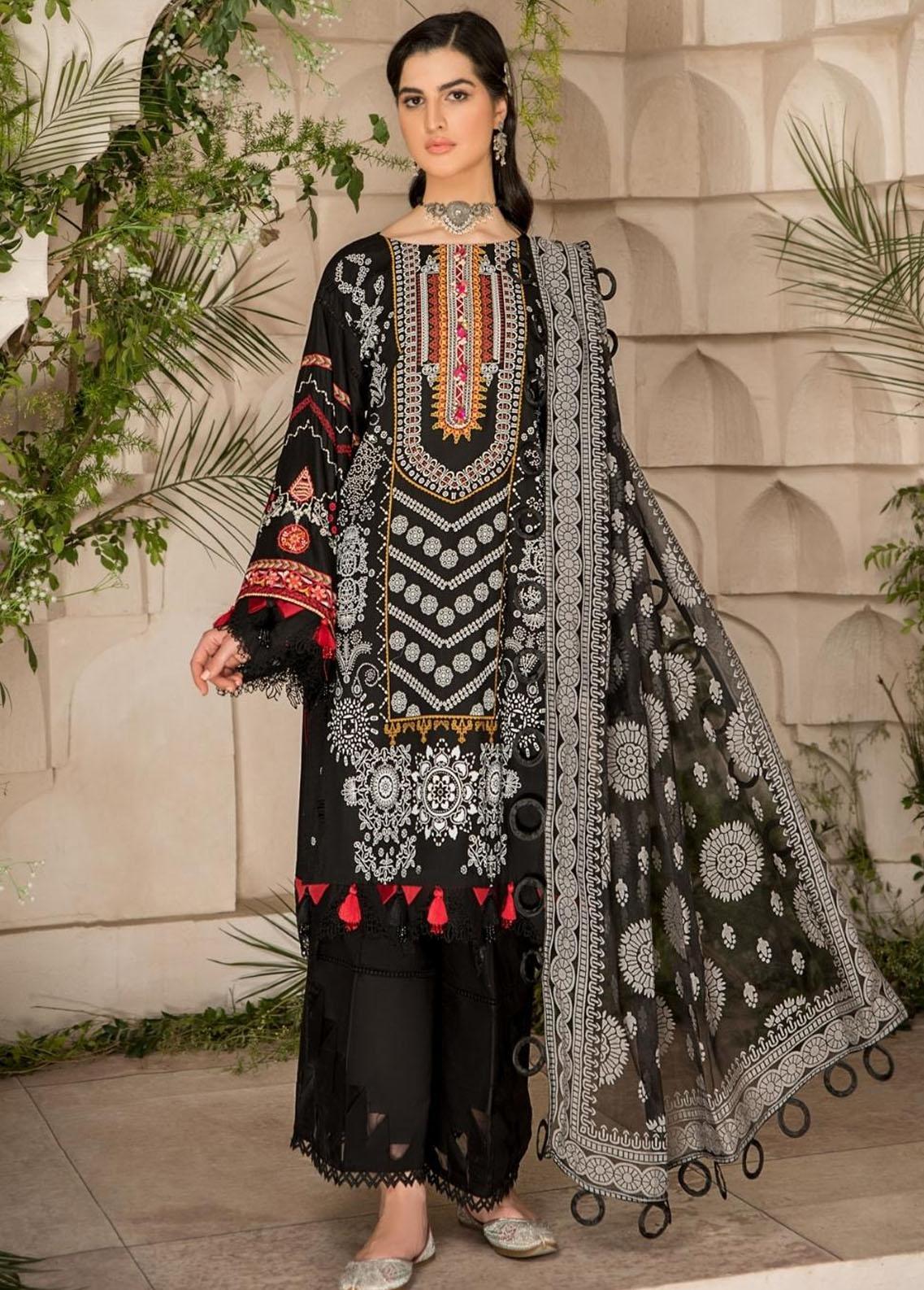 Ittehad Textiles Embroidered Lawn Suits Unstitched 3 Piece ITD22-PS2 LF ...